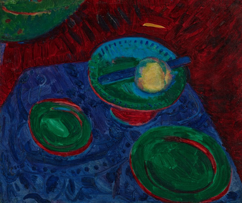 SIR MATTHEW SMITH (1879-1959), Apple on a Blue Dish | Christie's
