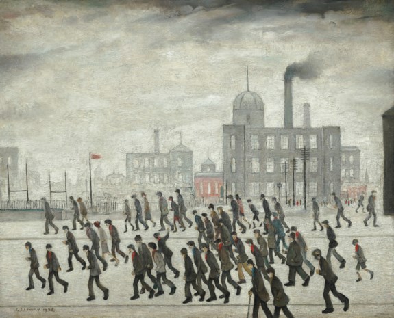 Rare works by L.S. Lowry: Going to the Match and Bourton-on-the-Water