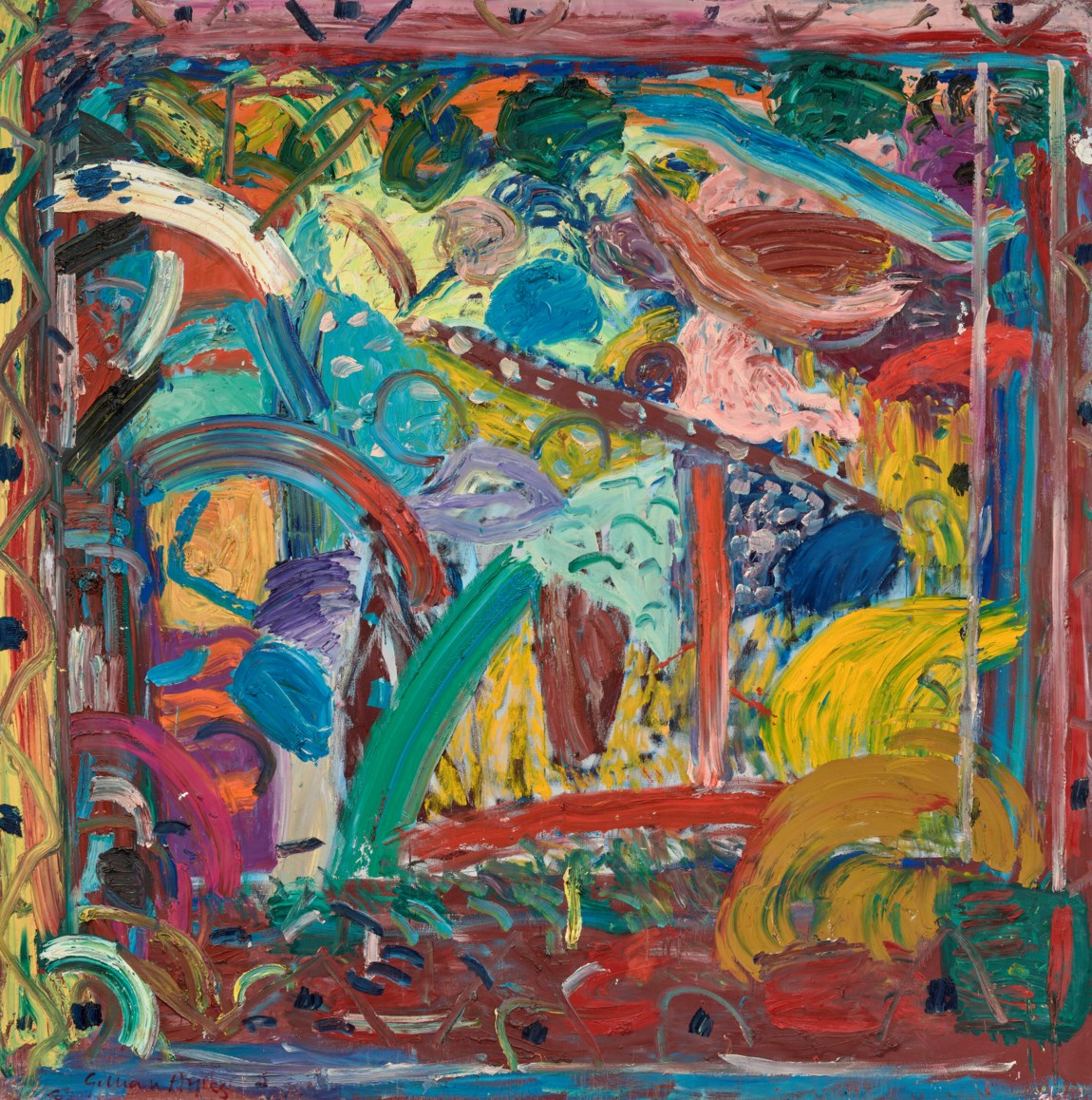 Gillian Ayres artworks from the collection of Shirley Conran