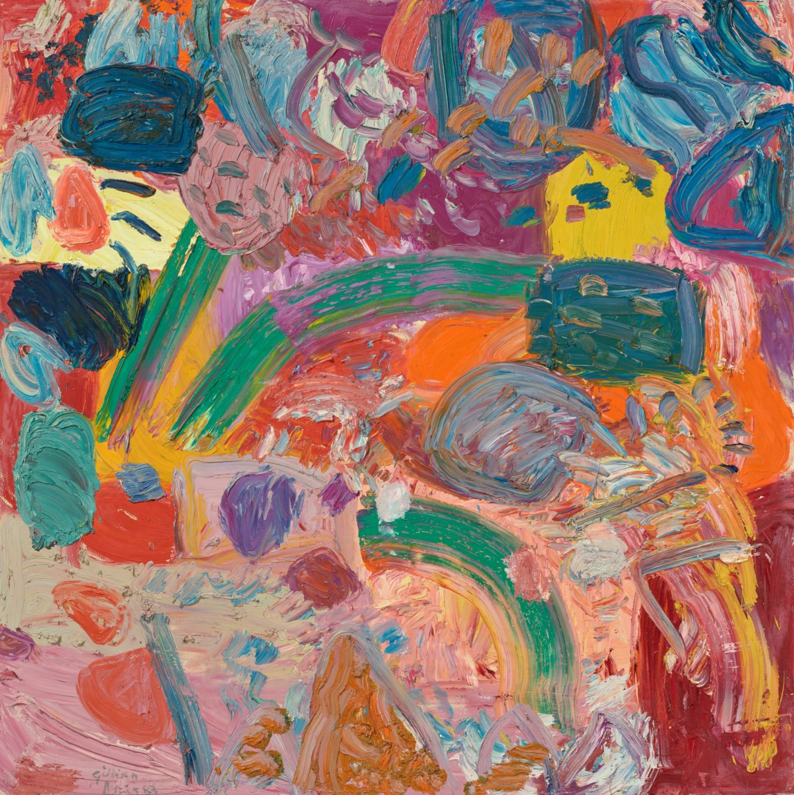 Gillian Ayres artworks from the collection of Shirley Conran