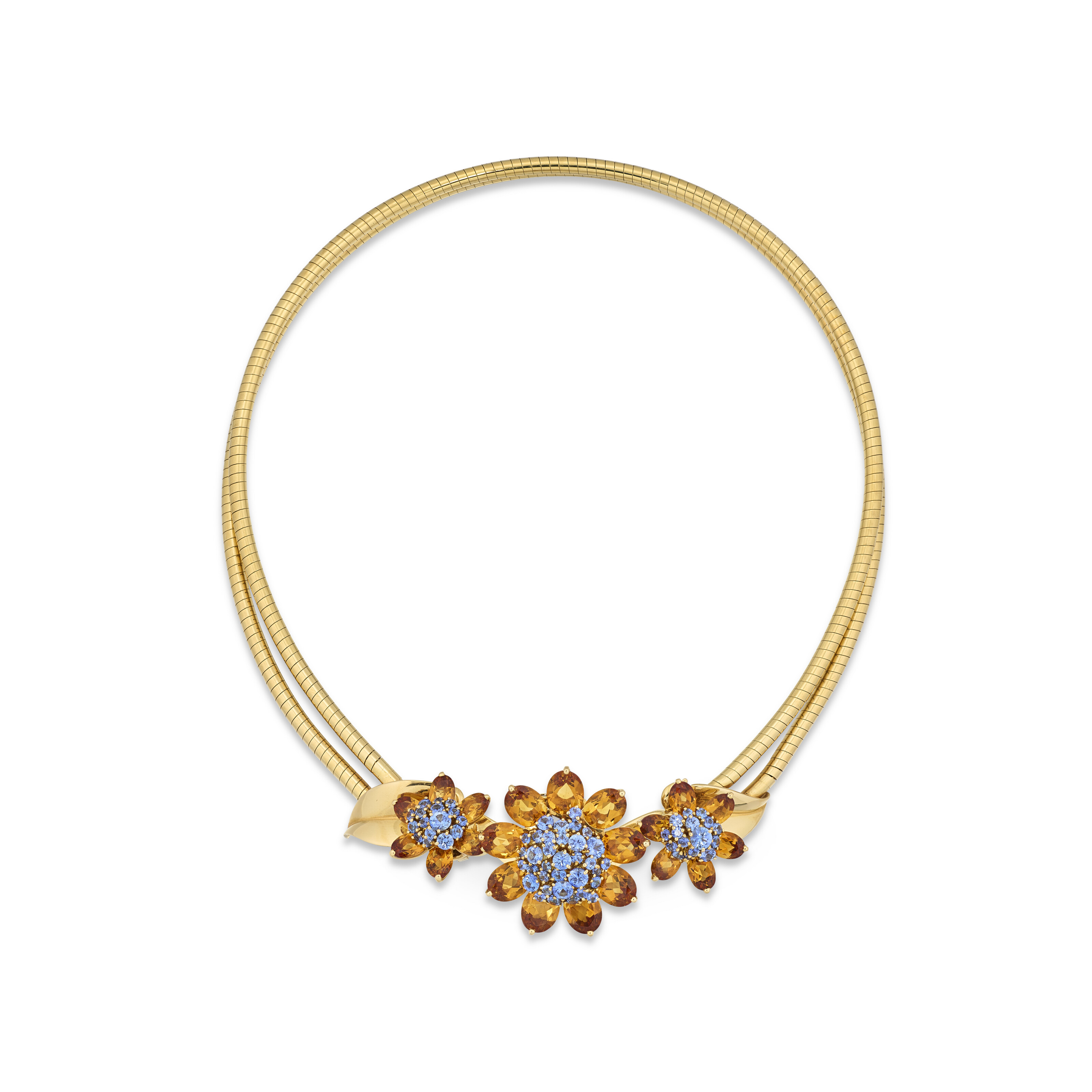 VAN CLEEF & ARPELS CITRINE AND SAPPHIRE 'HAWAII' TRANSFORMABLE NECKLACE ...