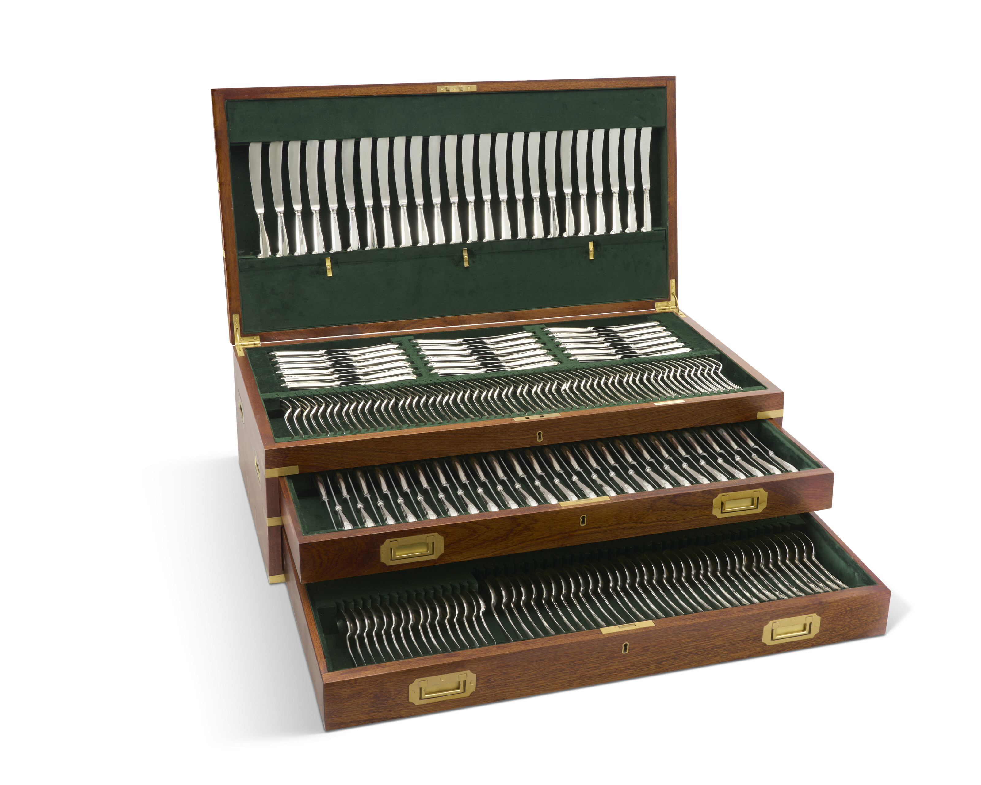 A GEORGE V SCOTTISH SILVER TABLE SERVICE, MARK OF MACKAY & CHISHOLM ...