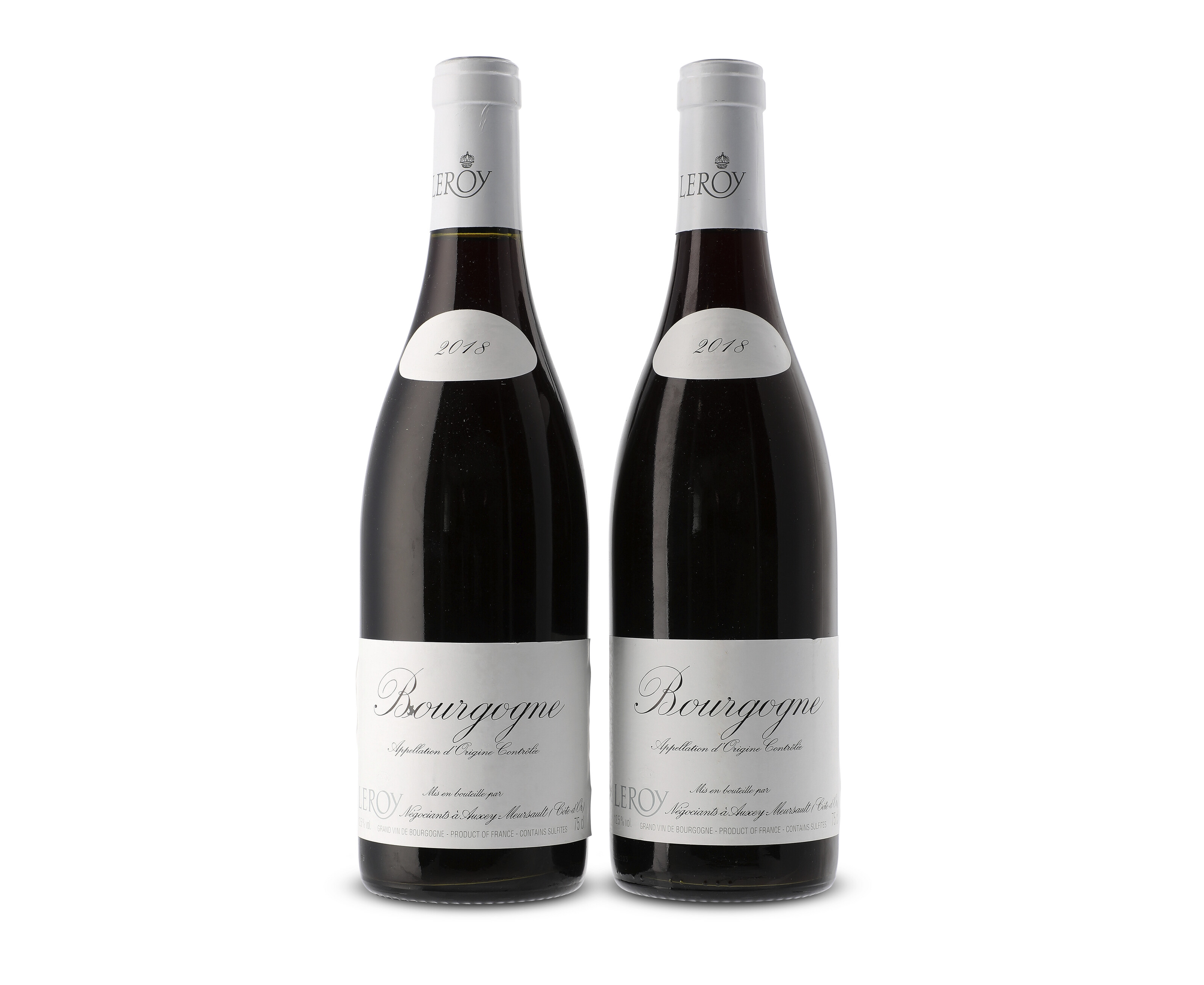 Maison Leroy, Bourgogne, Rouge 2018, One slightly scuffed label ...