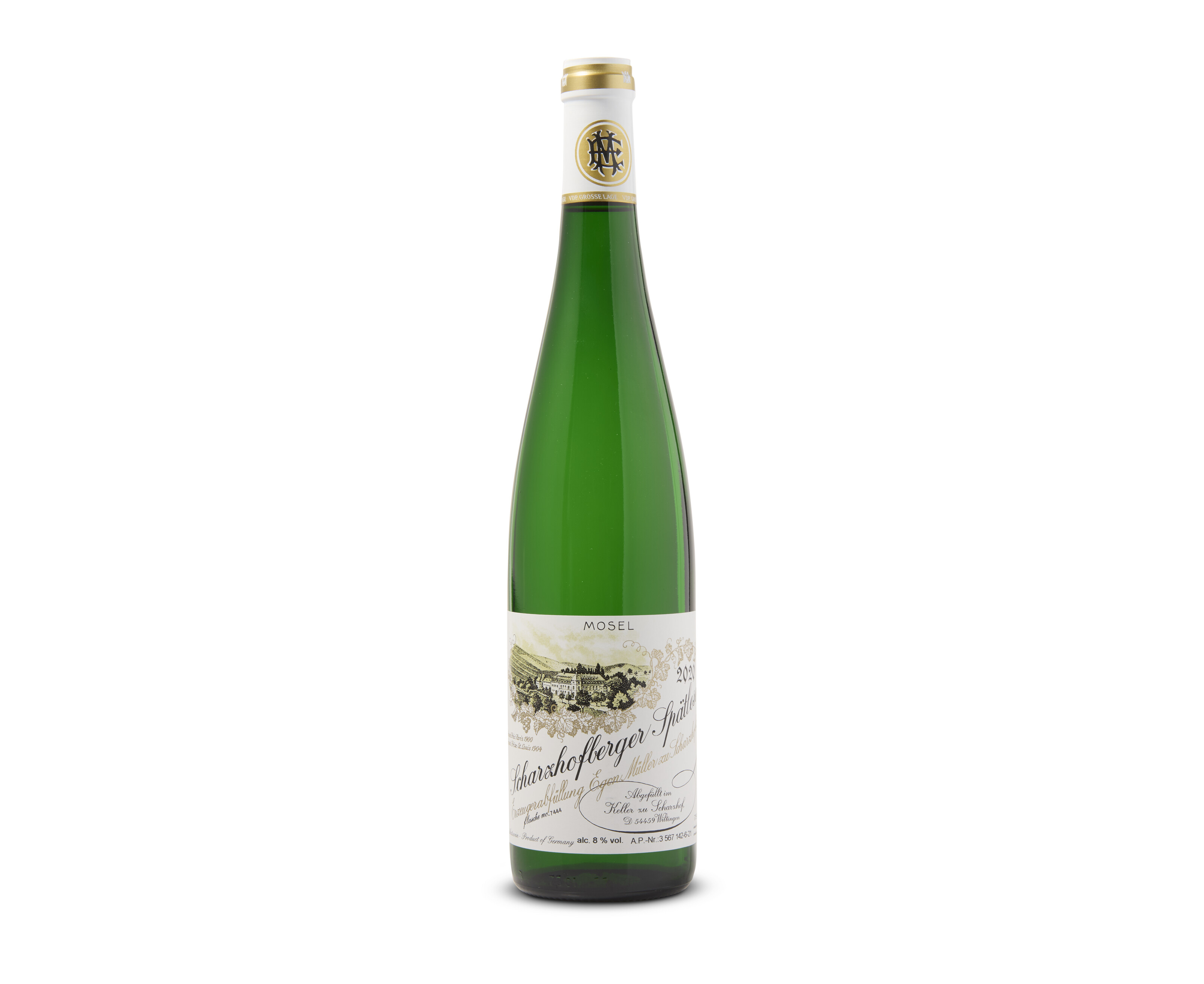 Egon Muller, Scharzhofberger Riesling Spätlese, Mosel 2020, In original ...