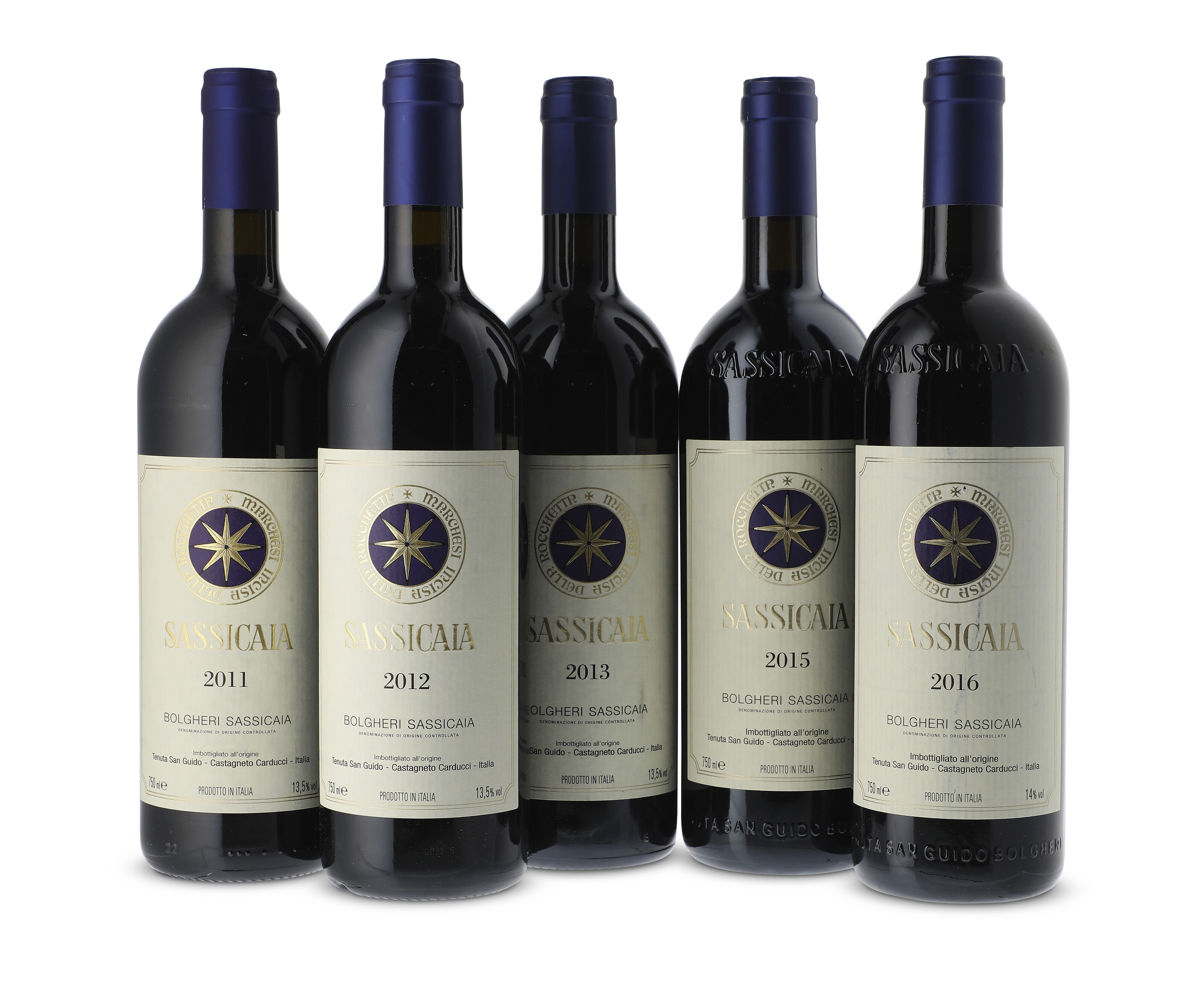 Mixed Sassicaia 2010-2016, Sassicaia, Tenuta San Guido, Bolgheri 2011 ...