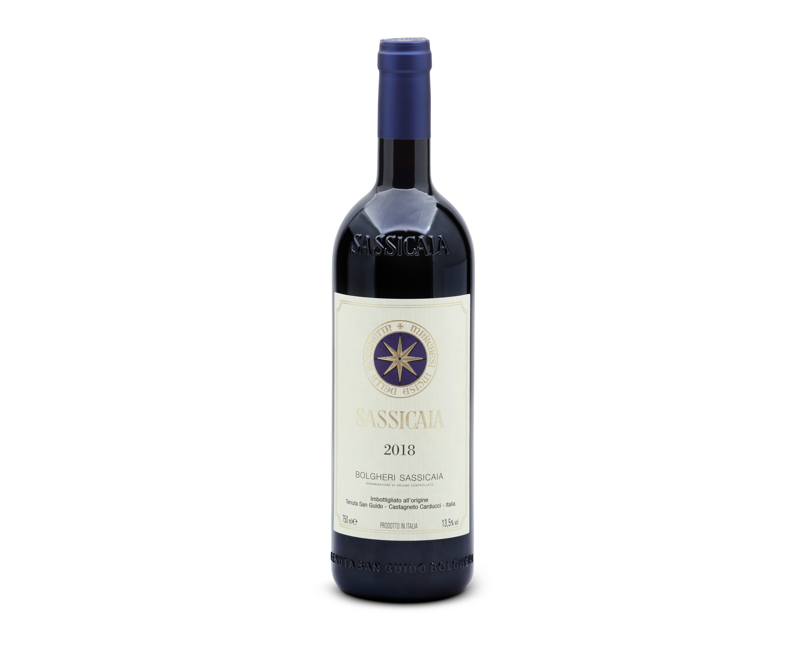 Sassicaia, Tenuta San Guido, Bolgheri 2018, In a banded original wooden ...
