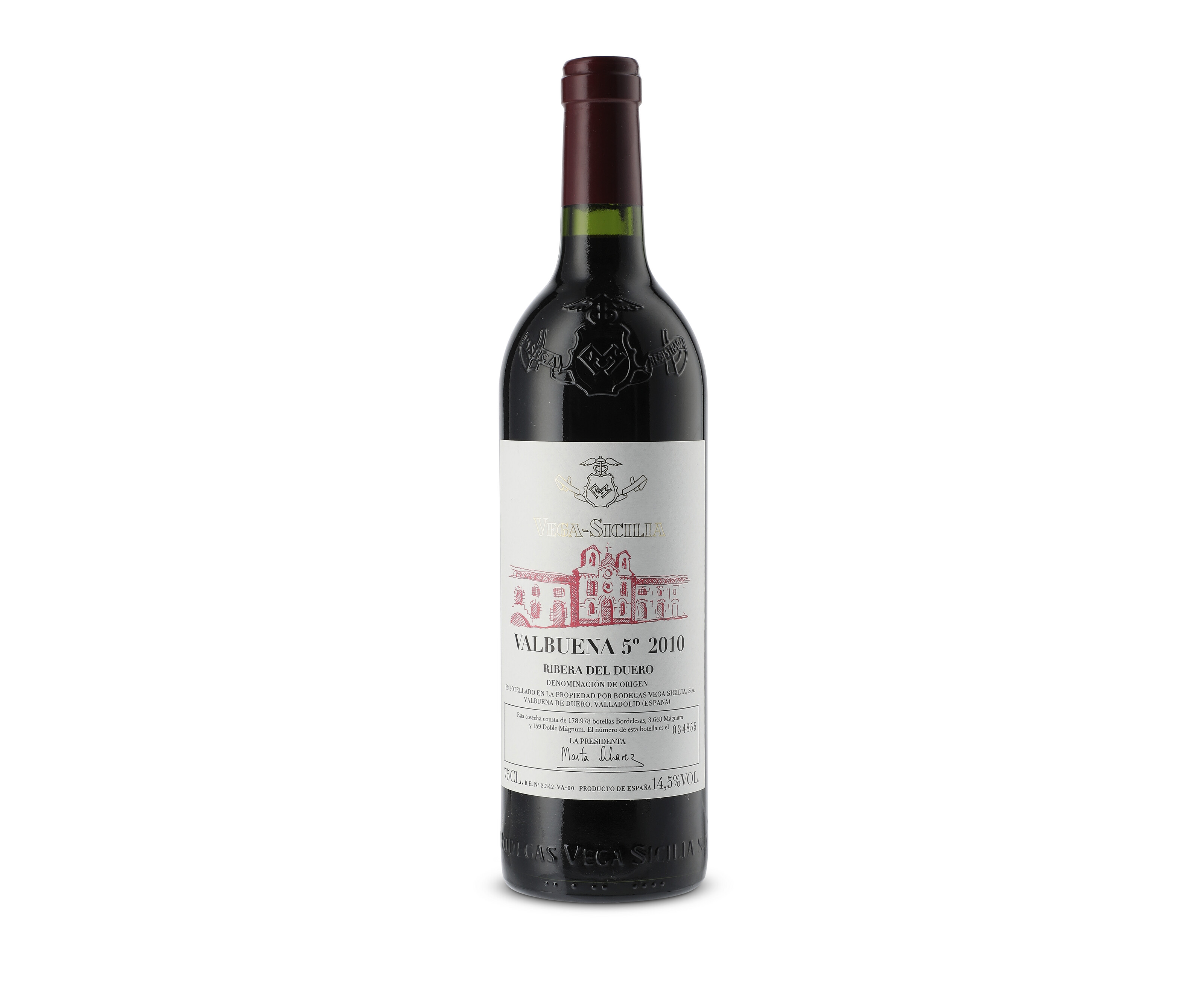 Vega Sicilia, Valbuena 5.°, Ribera del Duero 2010, Fifteen bottles in ...