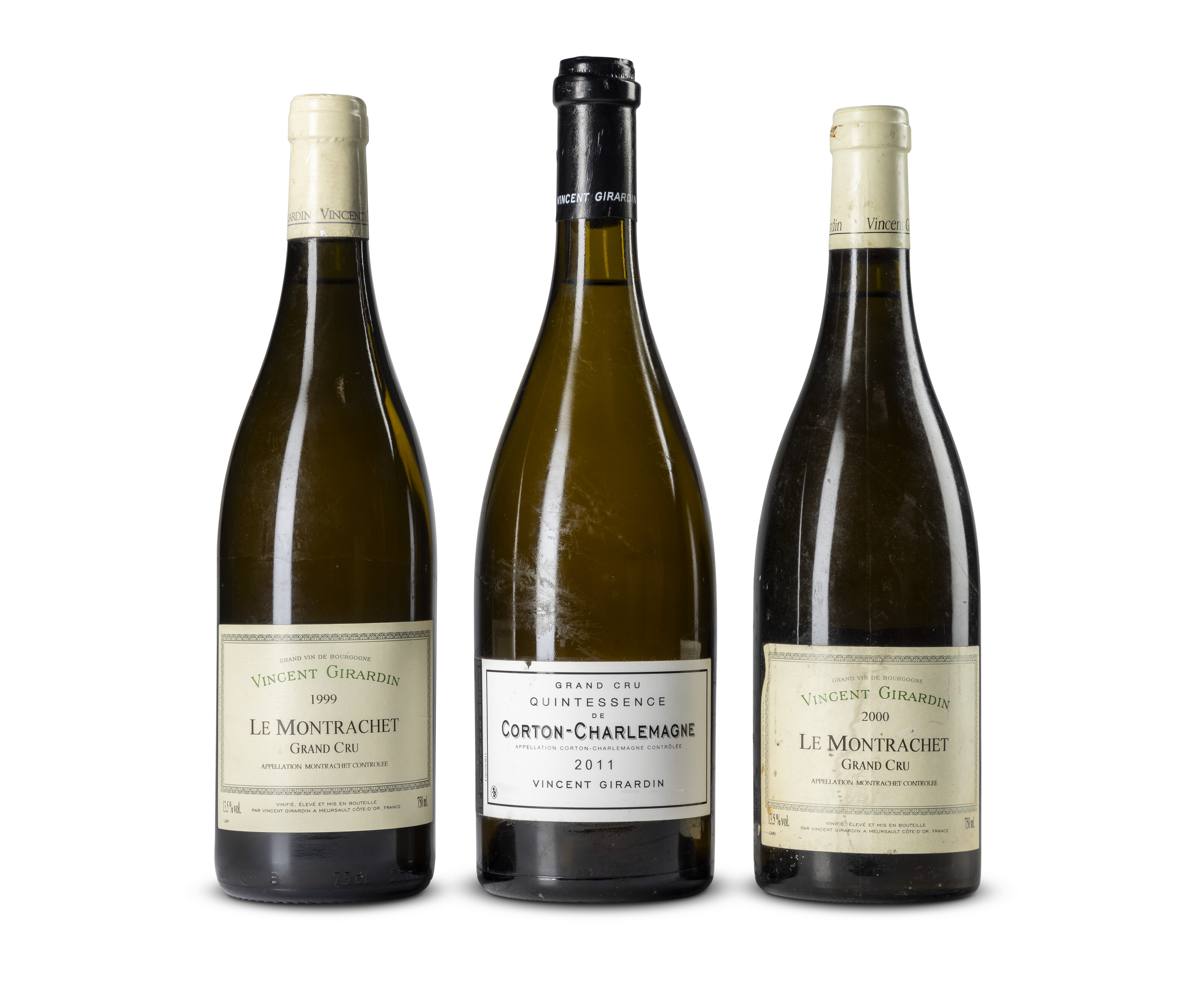 Mixed Girardin 1999-2011, Vincent Girardin, Montrachet 1999Scuffed ...