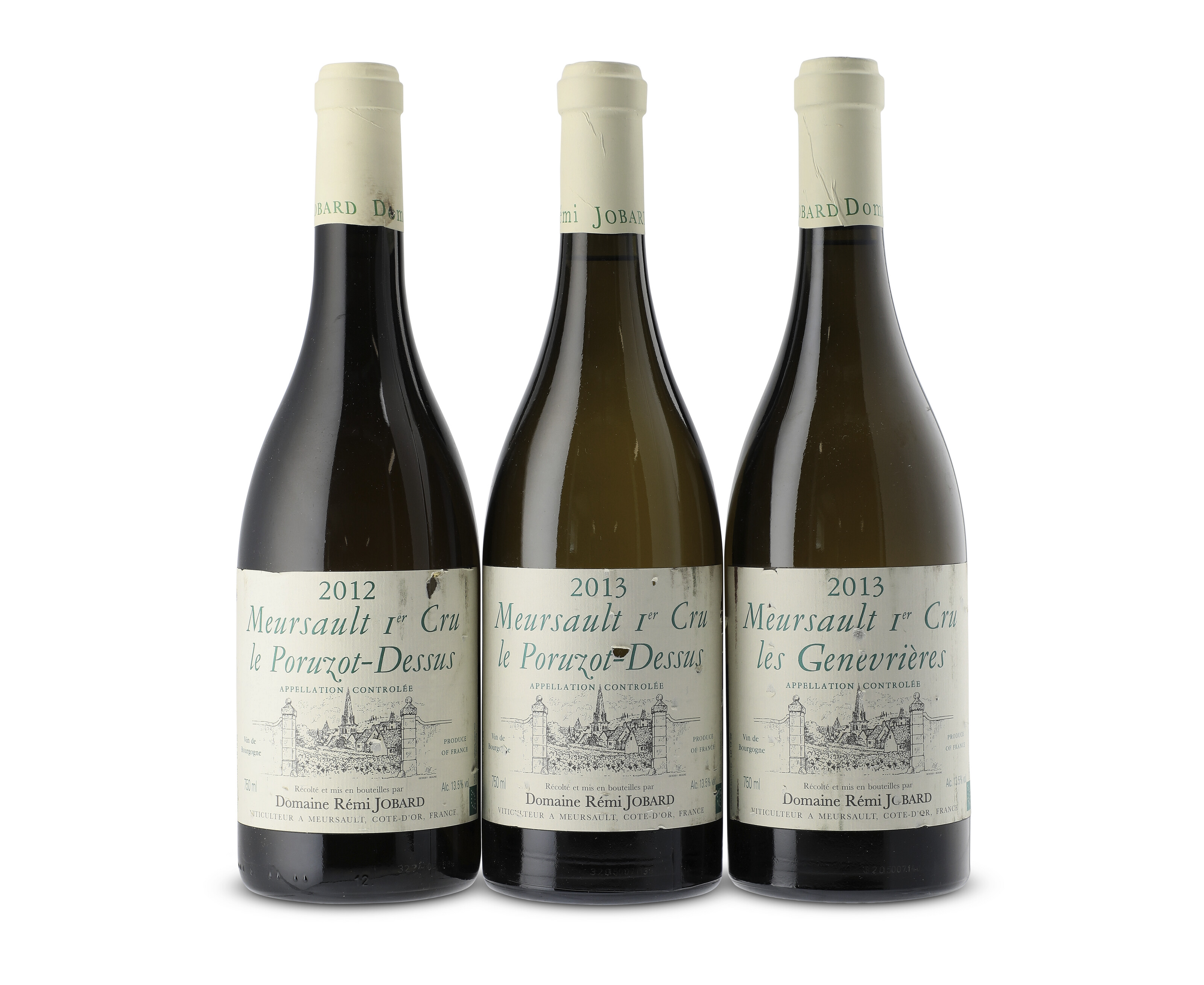 Mixed Lot | Remi Jobard | 2012 - 2013, Remi Jobard, Meursault, Porusot Dessus 2012 (2 Bottles)U ...