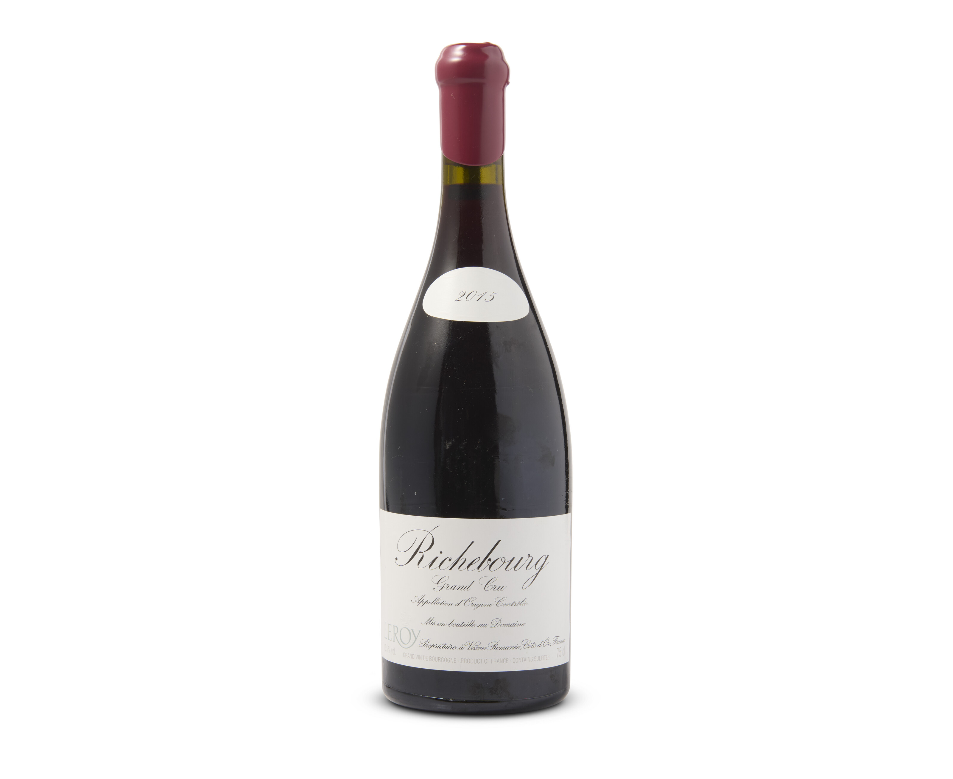 Domaine Leroy, Richebourg 2015, Good appearance. Level: 2cm | Christie’s