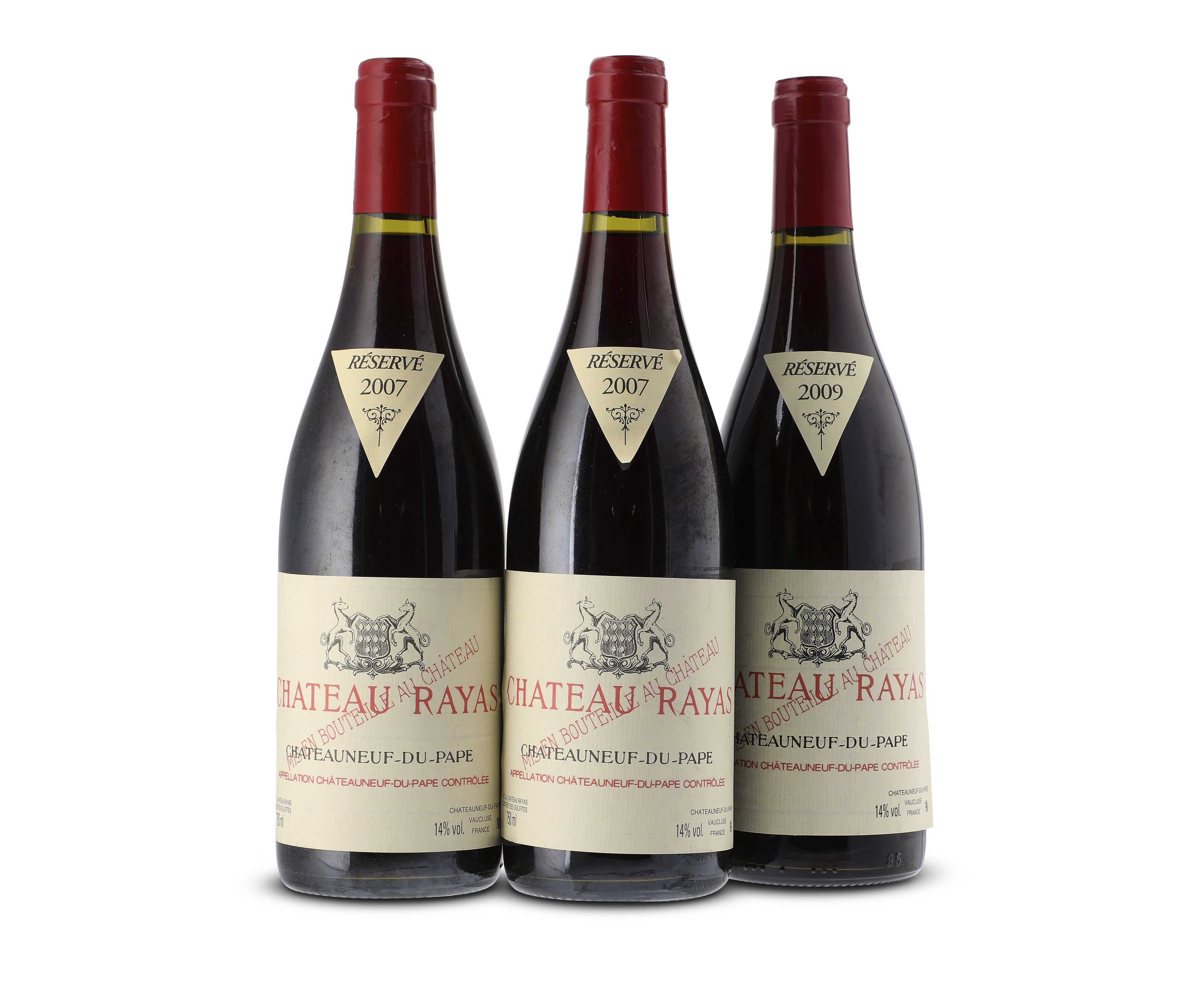 Château Rayas, Châteauneuf-du-Pape 'Vertical' | 2007 - 2009, Château ...