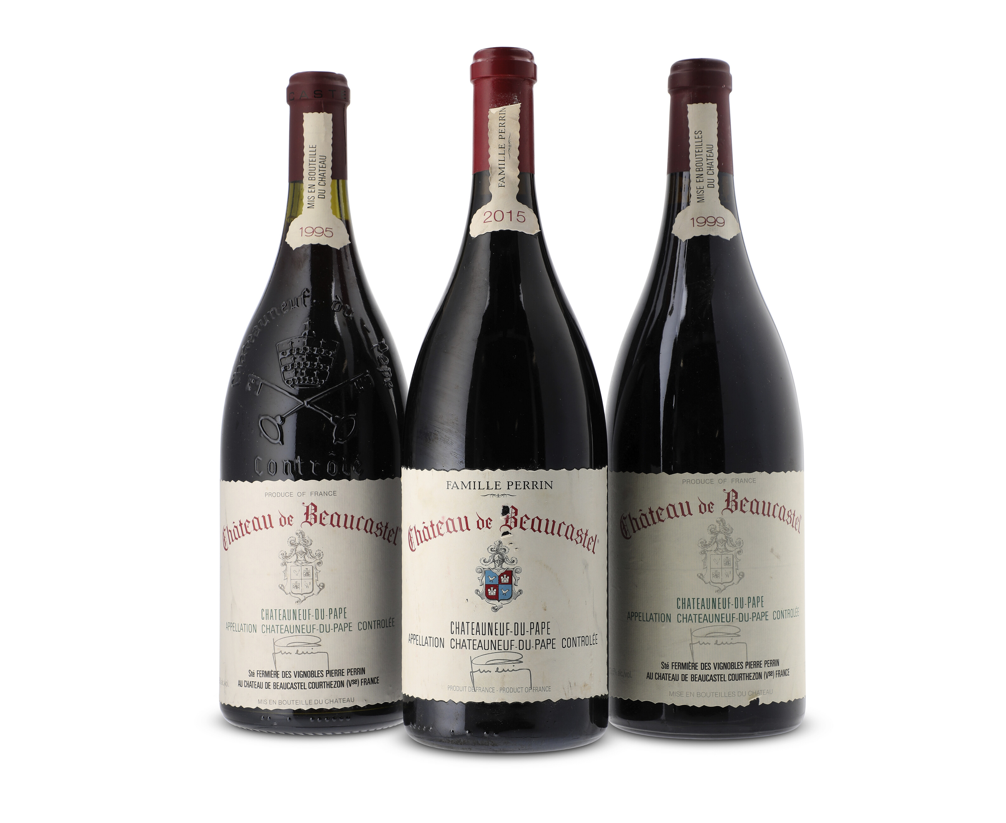 Chateau de Beaucastel Rouge, Chateauneuf-du-Pape 'Vertical' | 1995 ...