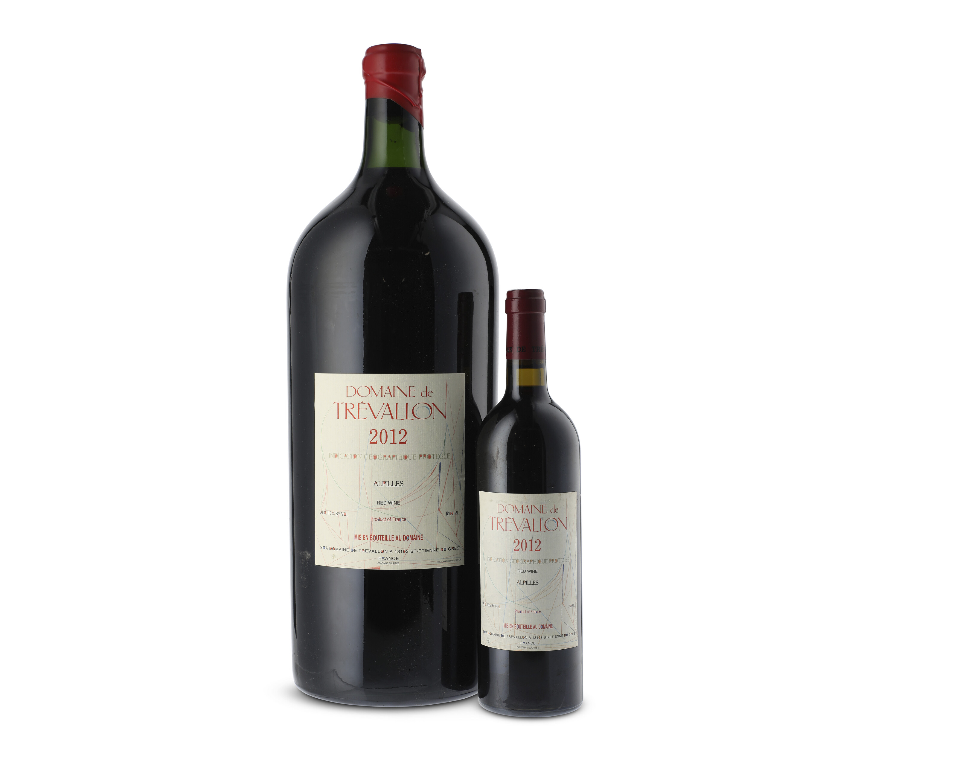 Domaine de Trevallon, Rouge, Alpilles IGP 2012, Bin-soiled labelU. base ...
