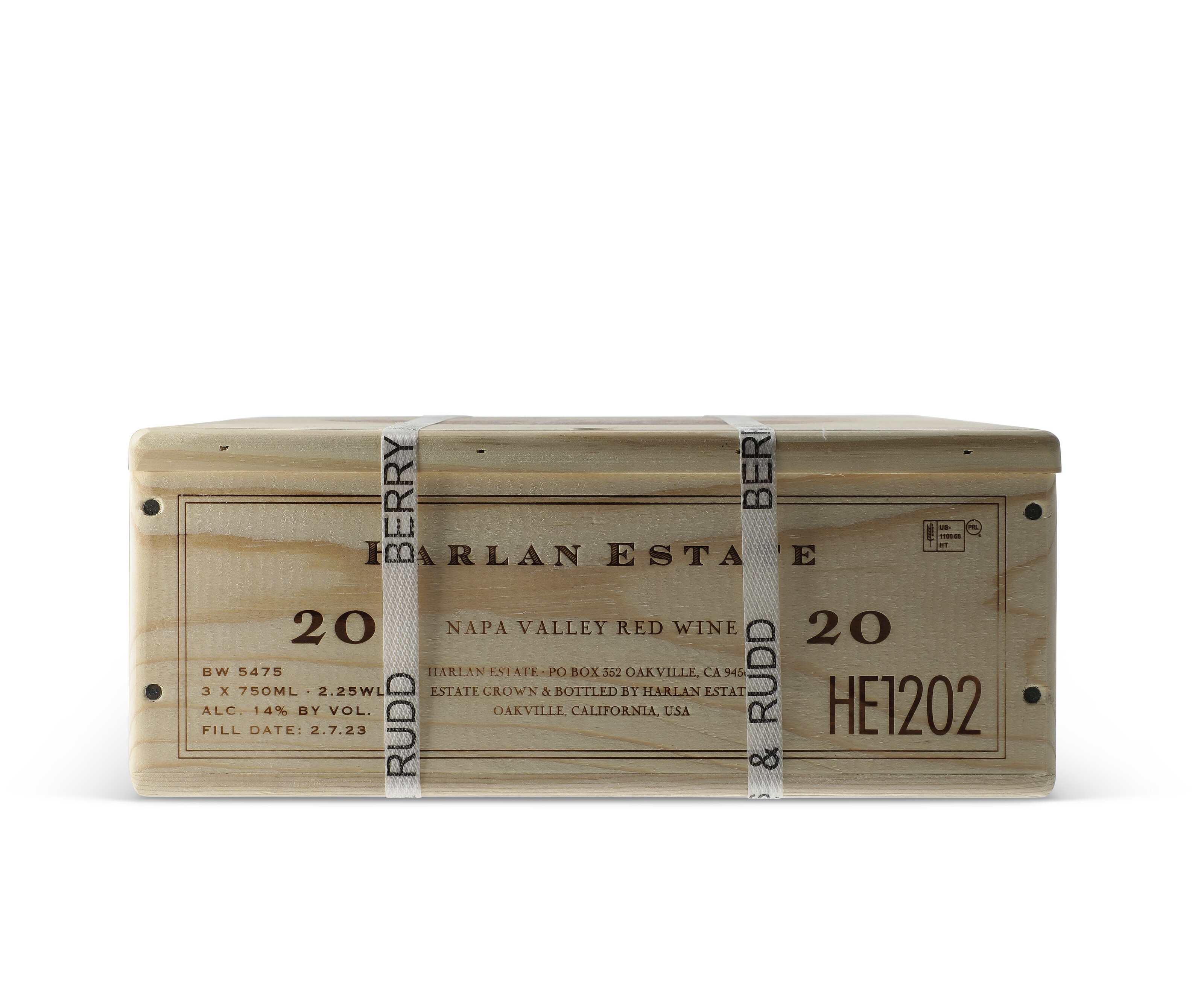 Harlan Estate 2020, Napa ValleyIn three-bottle original banded wooden ...