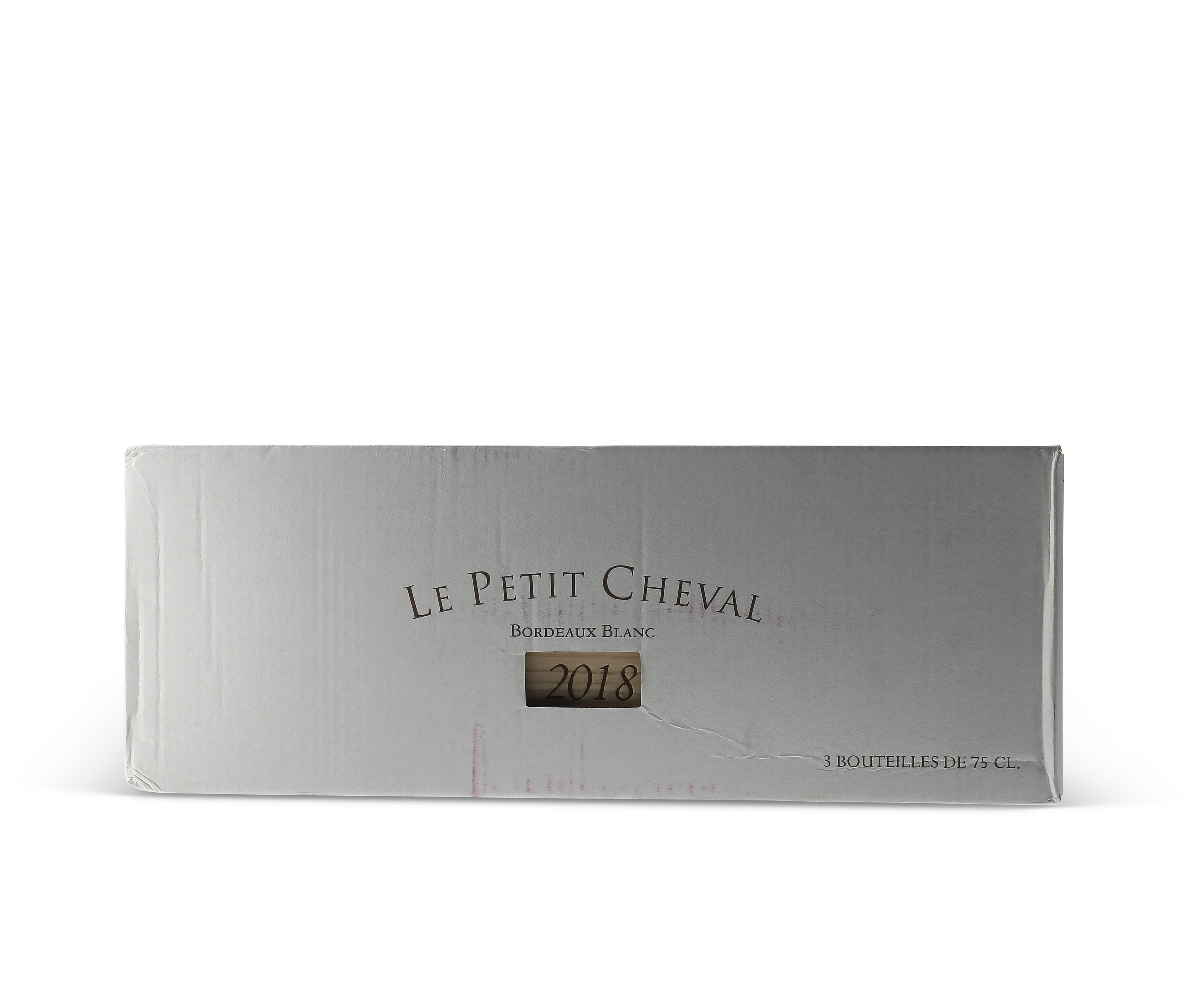 Le Petit Cheval 2018, Saint-Émilion Grand CruIn original wooden case ...