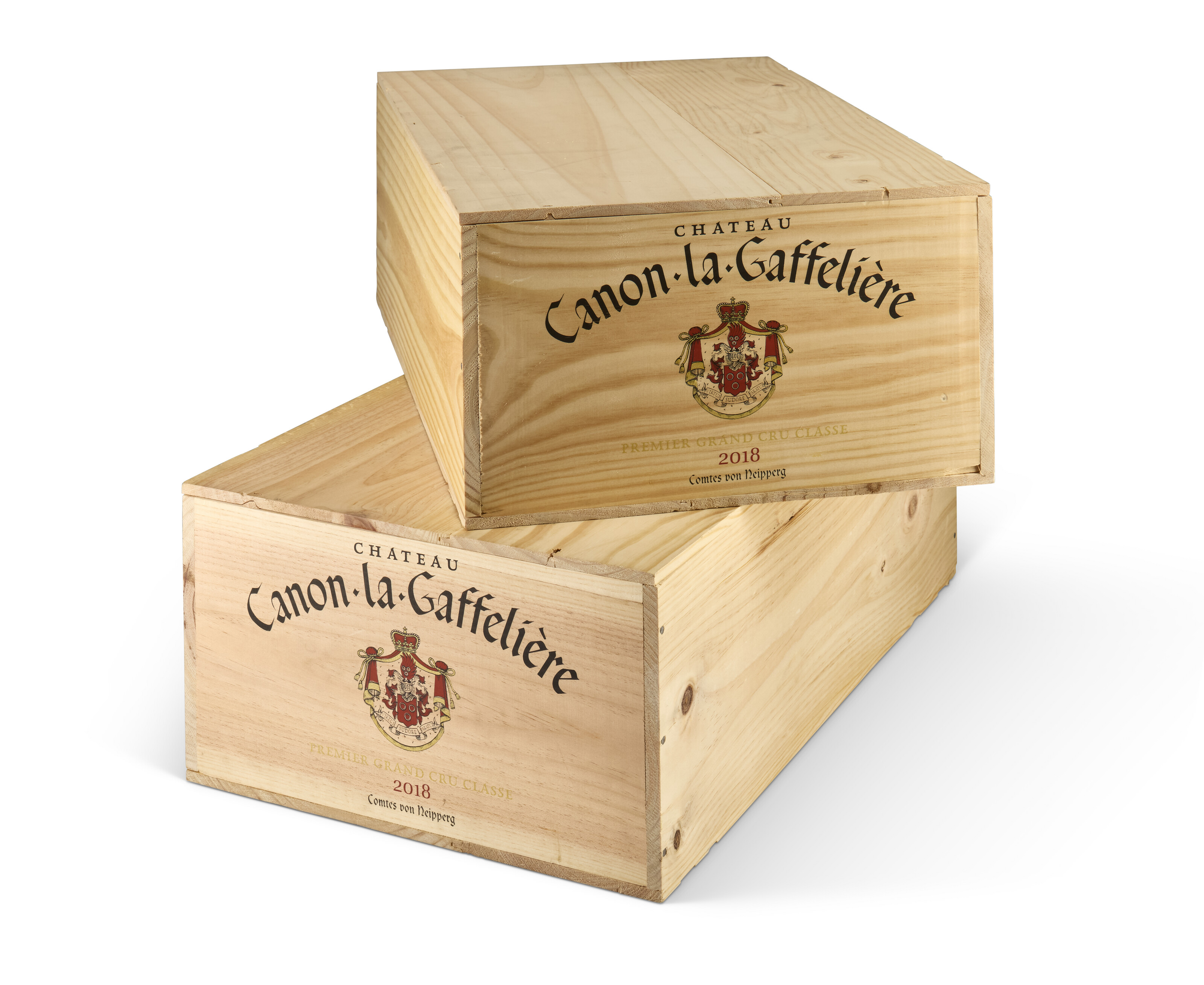 Château Canon la Gaffelière 2018, Saint-Émilion, 1er Grand Cru Classé BIn original wooden cases ...