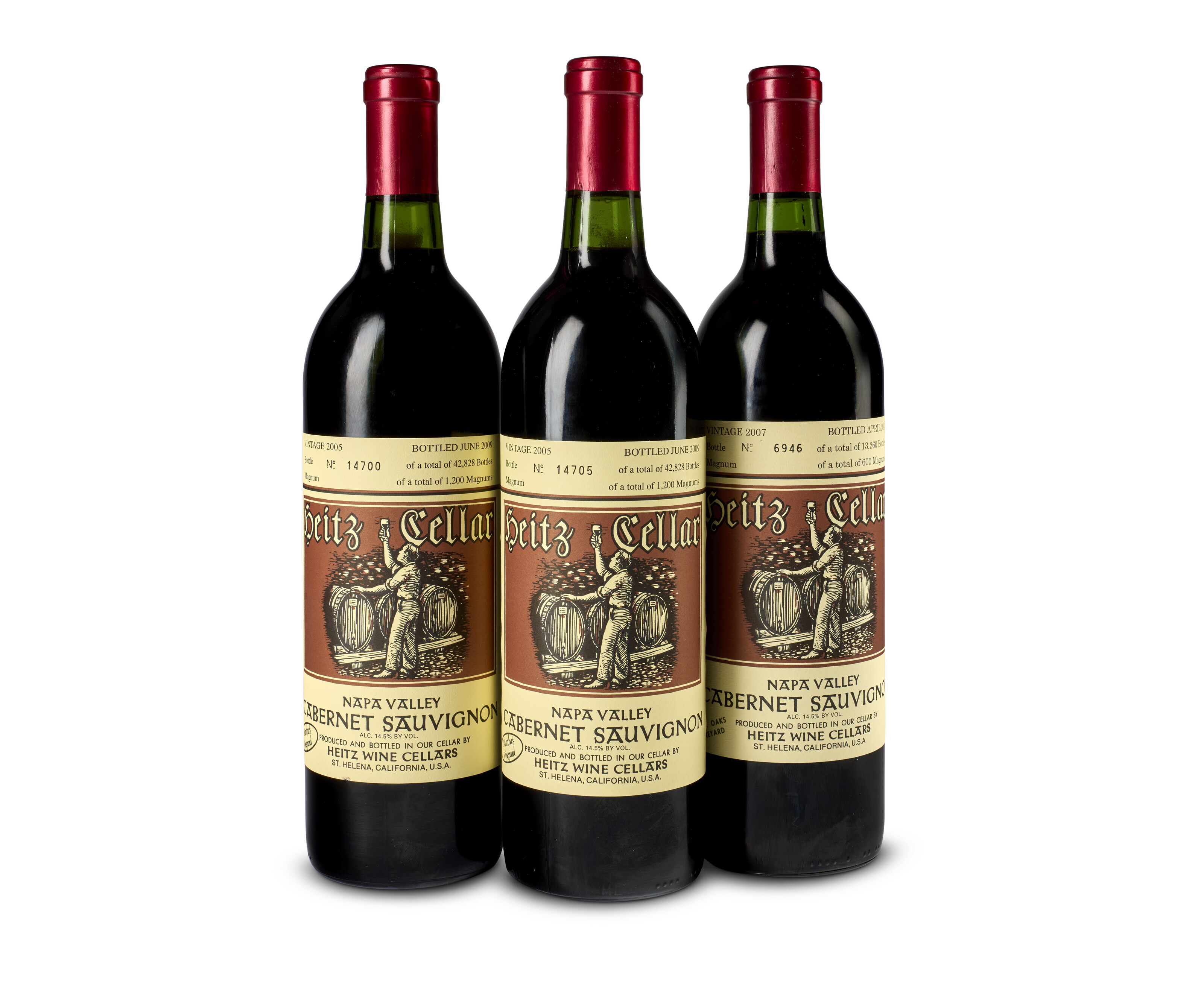 Mixed 2005 and 2007 Heitz, Heitz Cellar, Cabernet Sauvignon Martha's ...