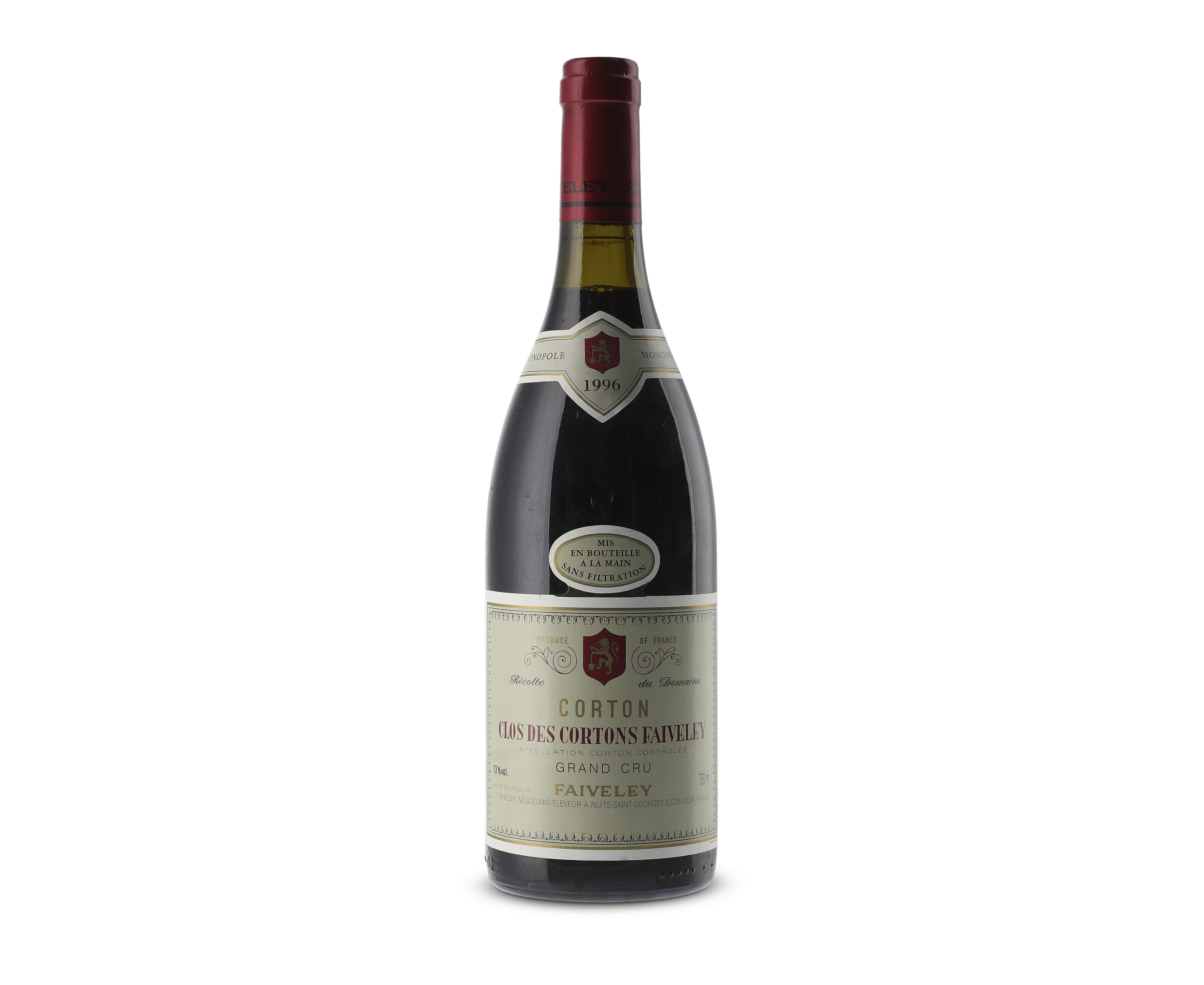 Domaine Faiveley, Corton, Clos des Cortons Faiveley 1996, Côte de ...