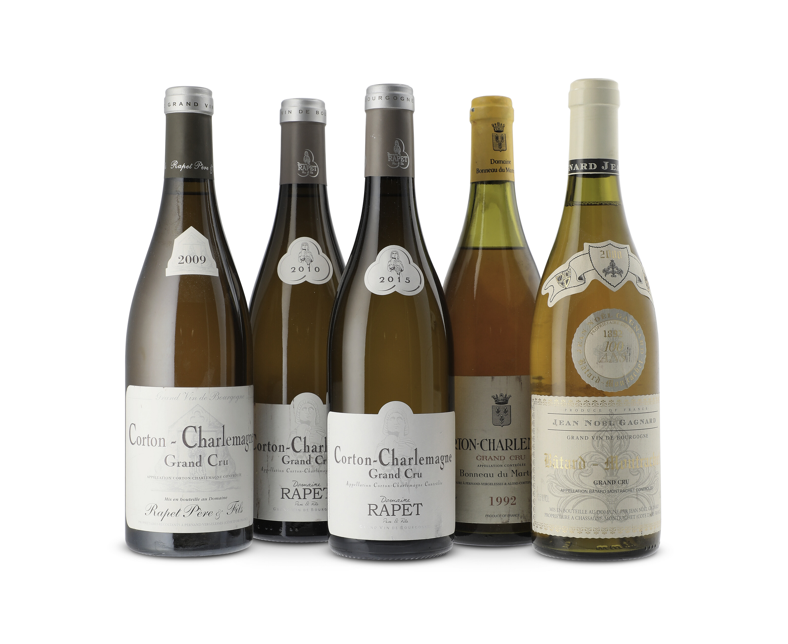 Mixed Grand Cru White Burgundy 1992-2015, Domaine Bonneau du Martray ...