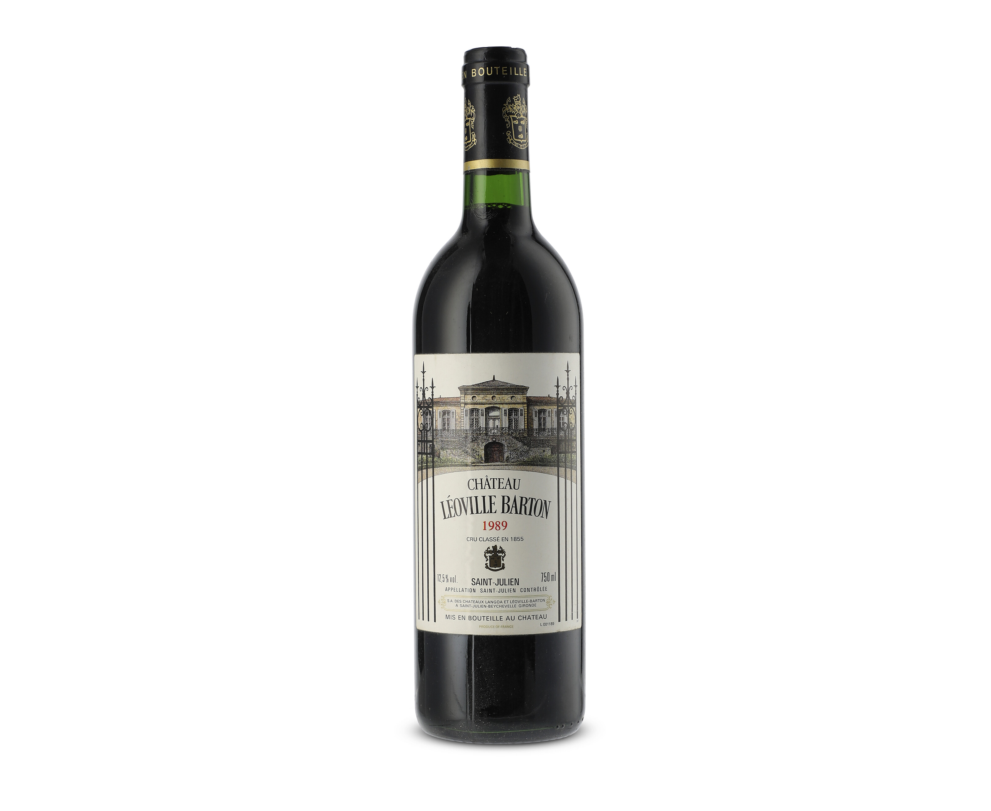 Château Léoville Barton 1989, Saint-Julien, 2ème Cru ClasséOne slightly ...