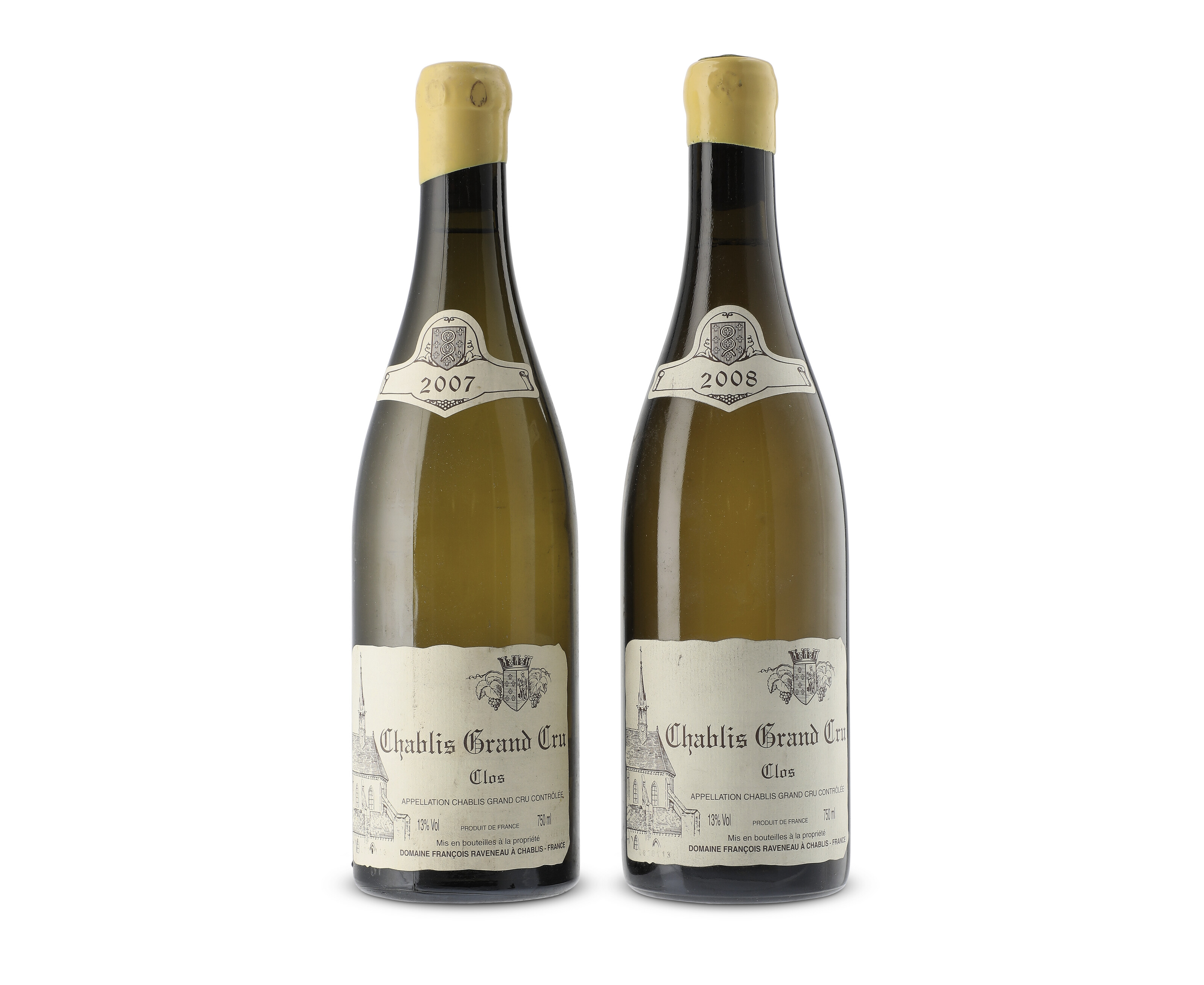 Mixed Raveneau, Chablis, Les Clos 2007-2008, Domaine François Raveneau ...
