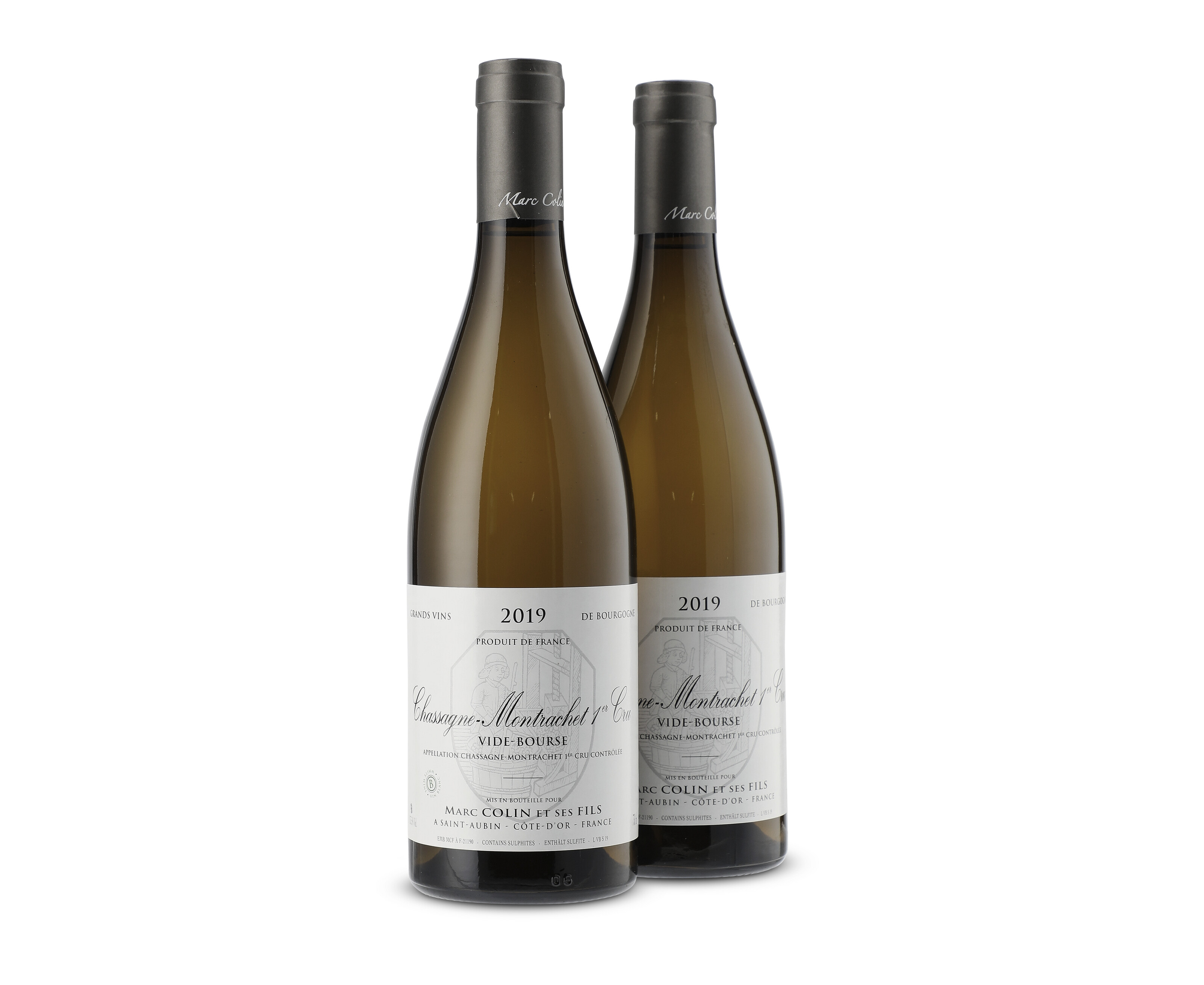 Marc Colin et Fils, Chassagne-Montrachet, Vide Bourse 2019, Côte de ...