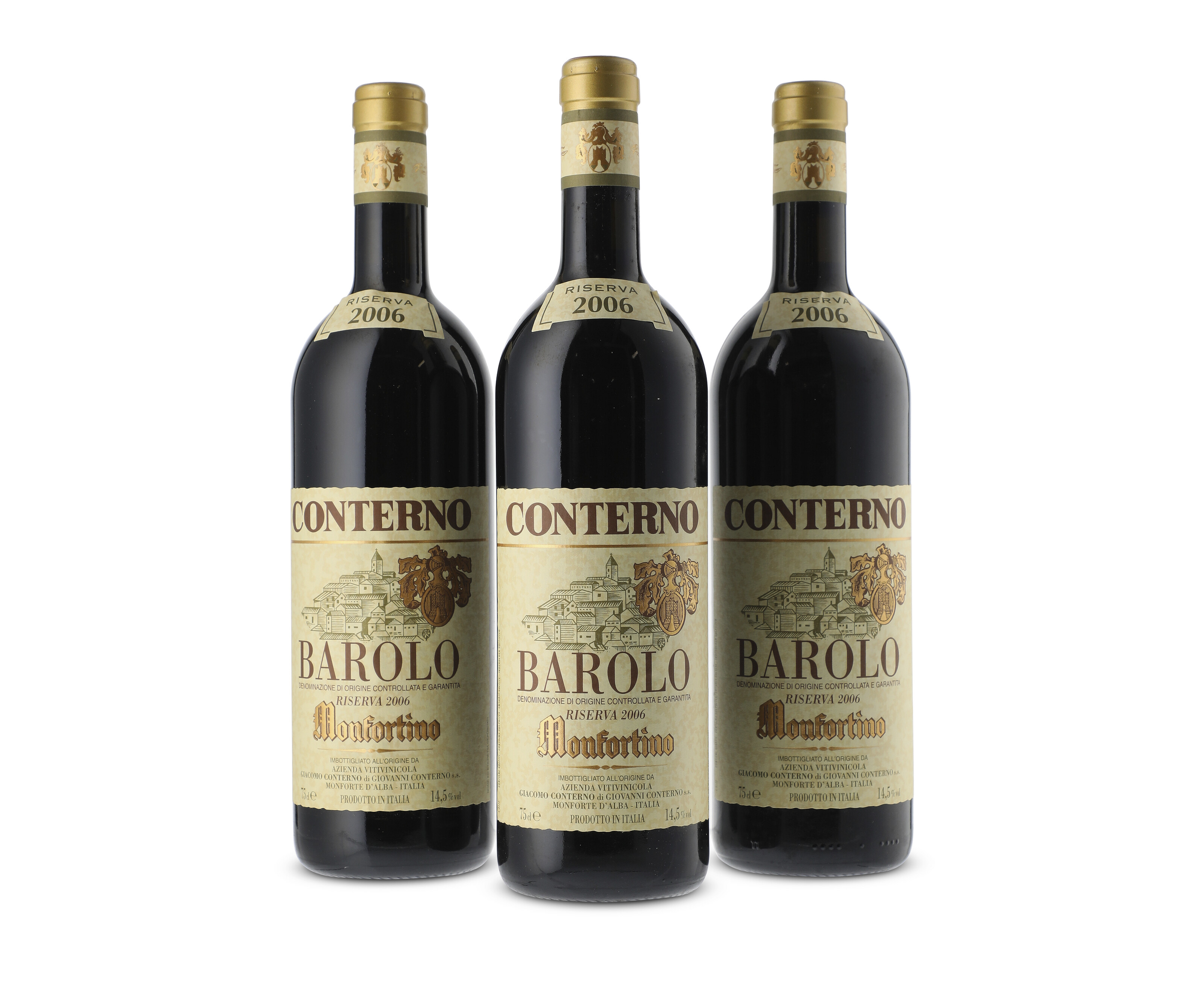 Giacomo Conterno, Barolo, Monfortino Riserva 2006, U. base of neck or ...
