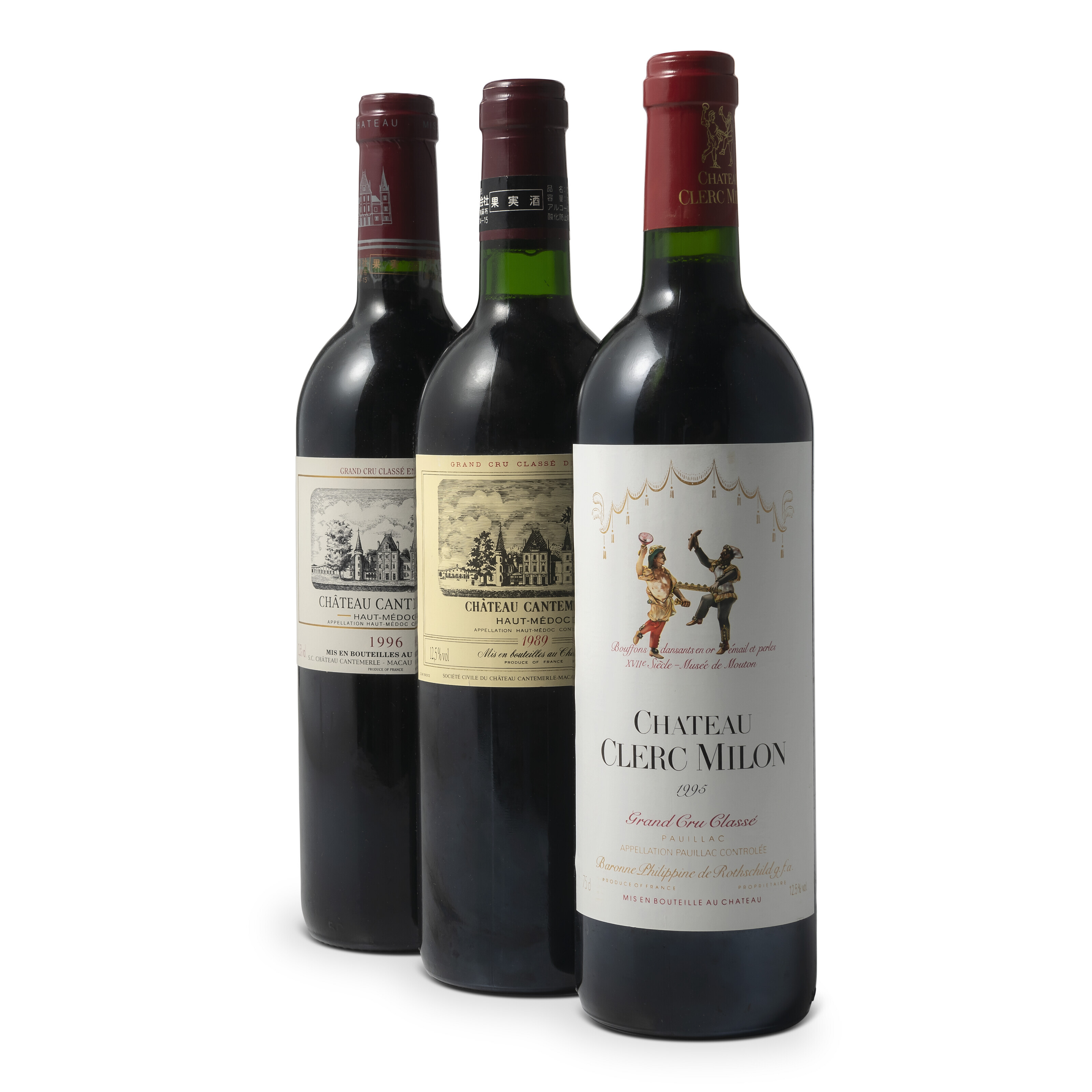 Mixed Clerc-Milon and Cantemerle 1989-1996, Château Cantemerle ...