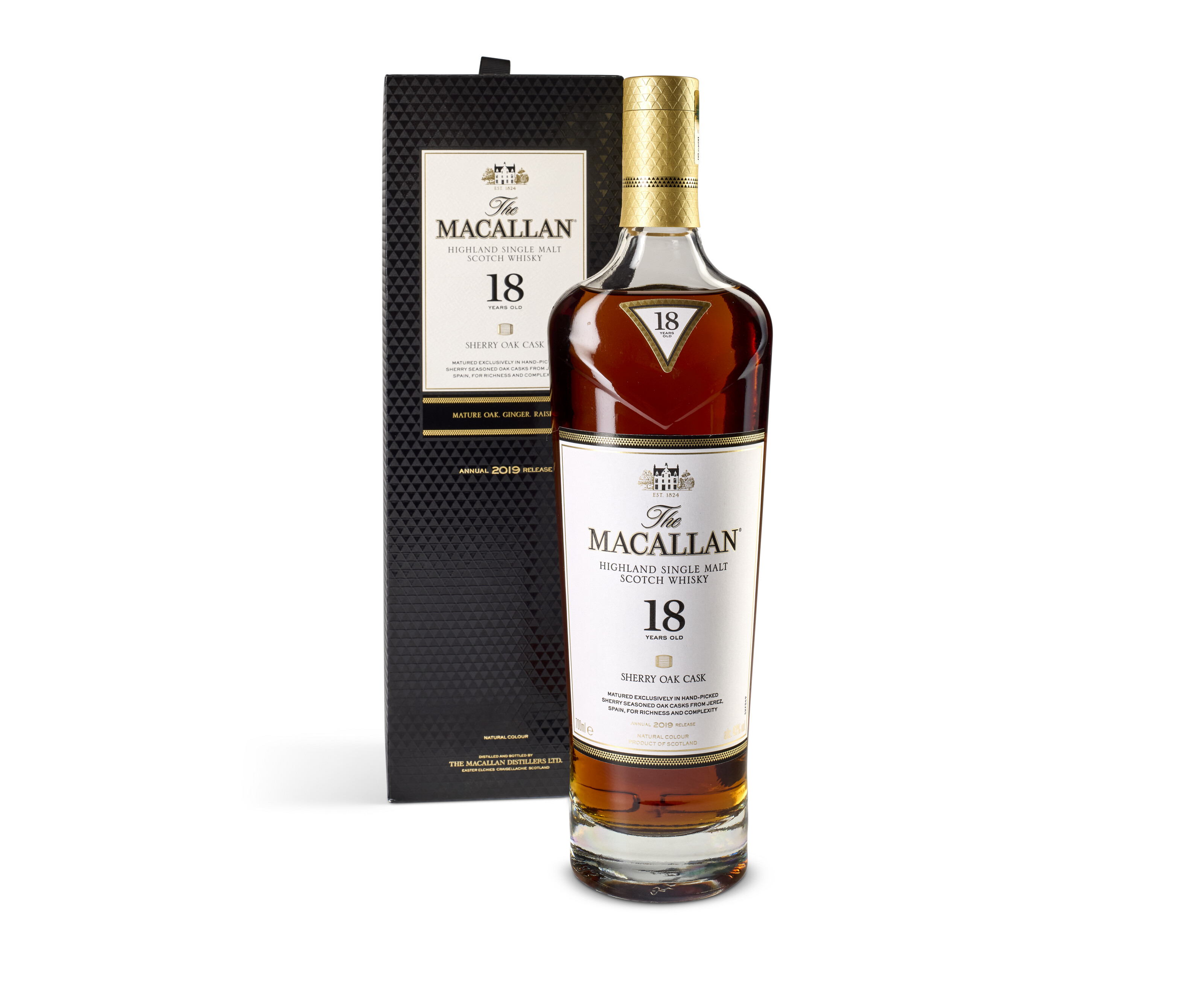 The Macallan 18 Year Old Sherry Oak 2019 Release, In presentation ...