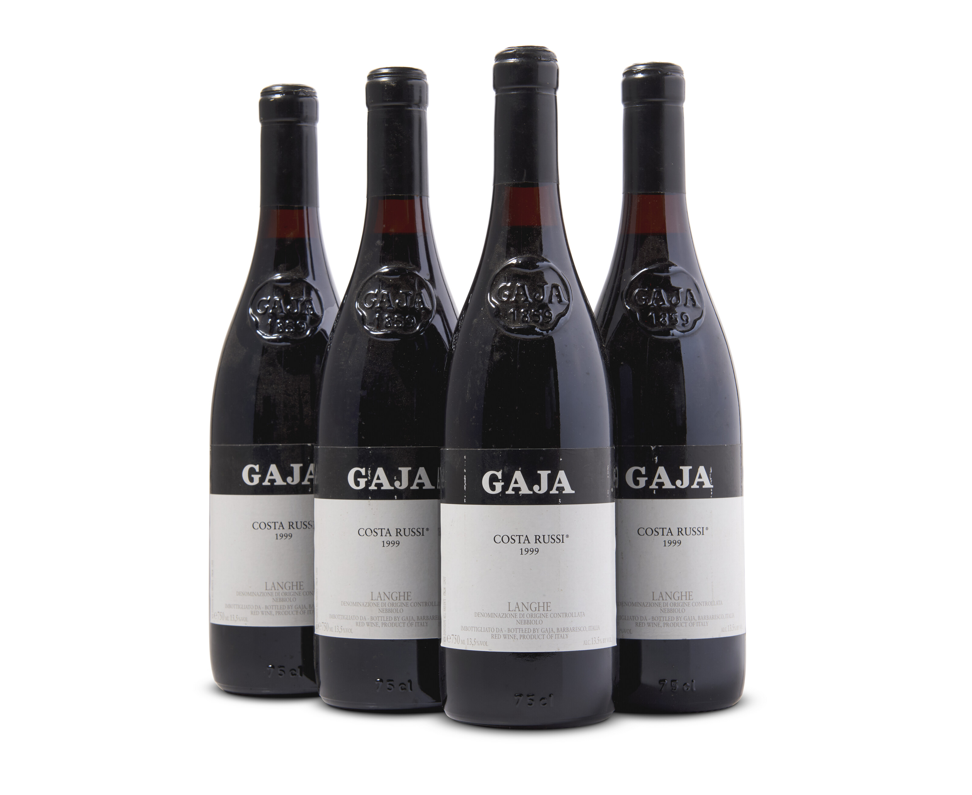 Gaja, Barbaresco, Costa Russi 1999, Scuffed capsules. Slightly bin ...