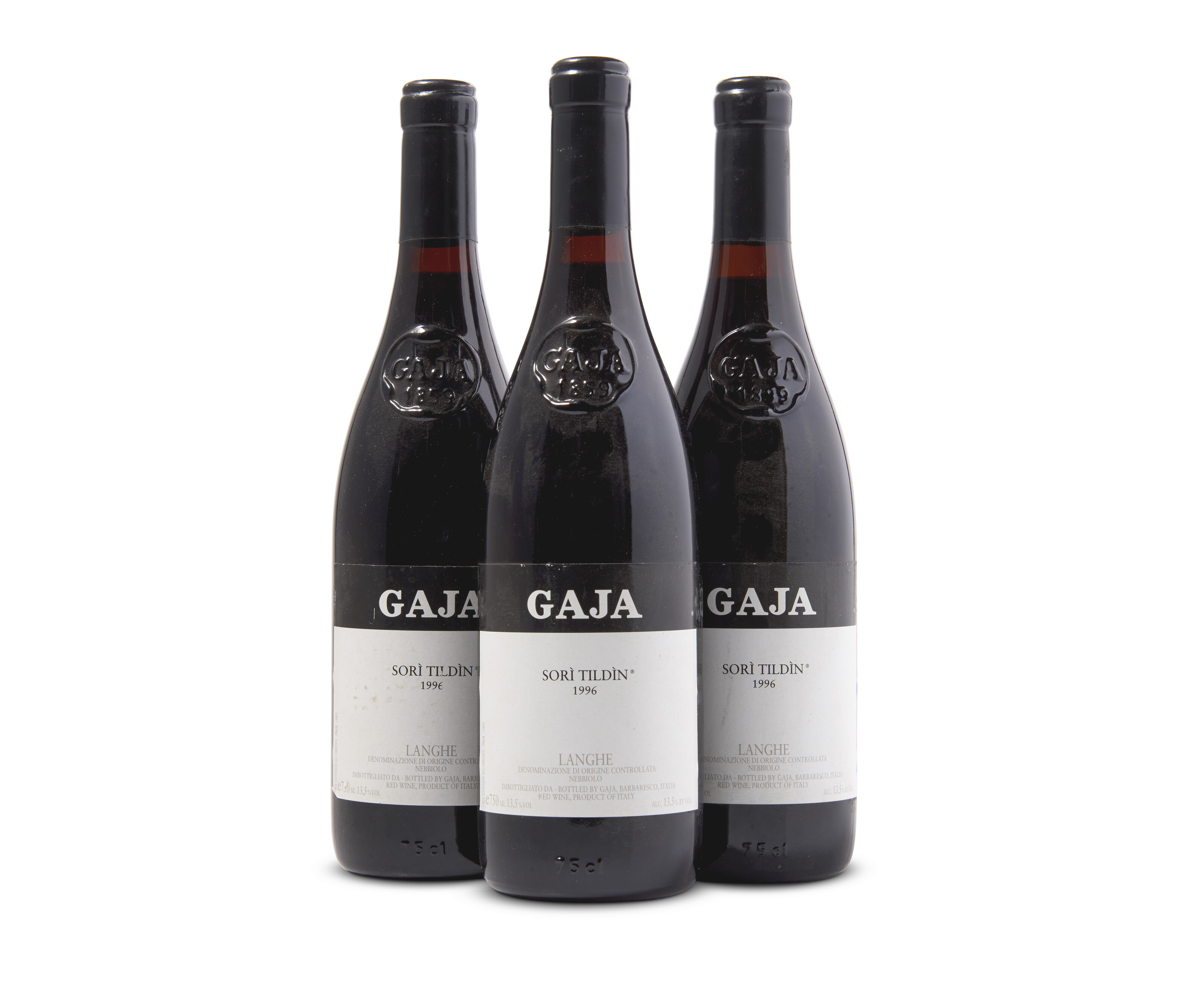 Gaja, Barbaresco, Sori Tildin 1996, Scuffed capsules. Slightly bin ...