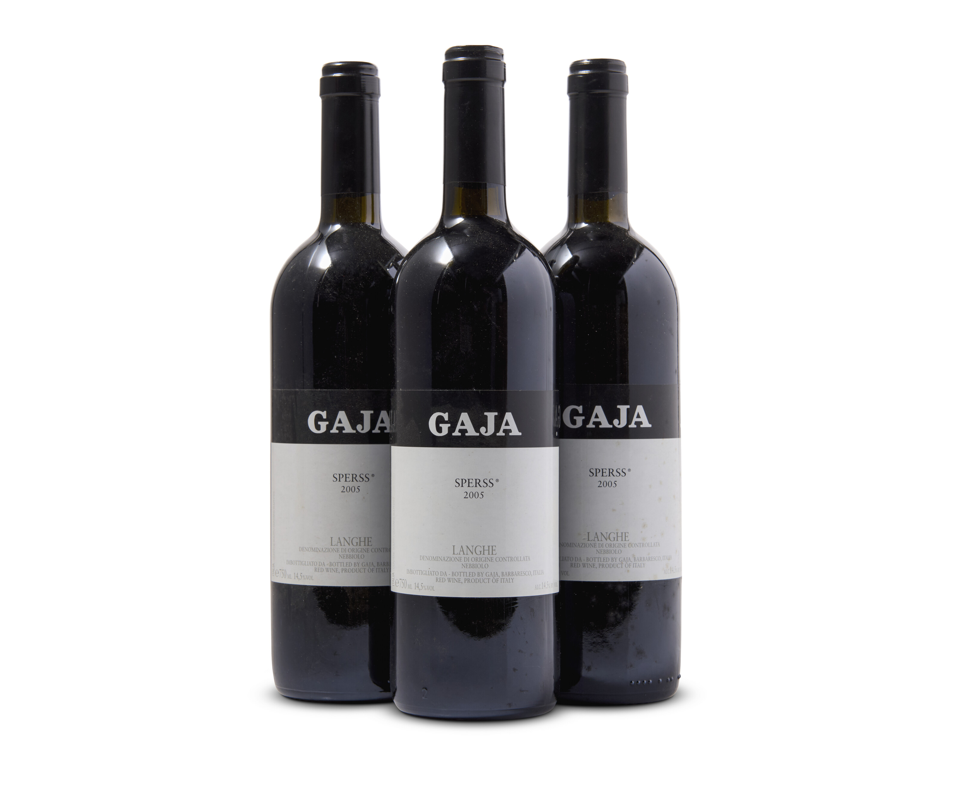 Gaja, Barolo, Sperss 2005, Two slightly bin-soiled labels | Christie’s