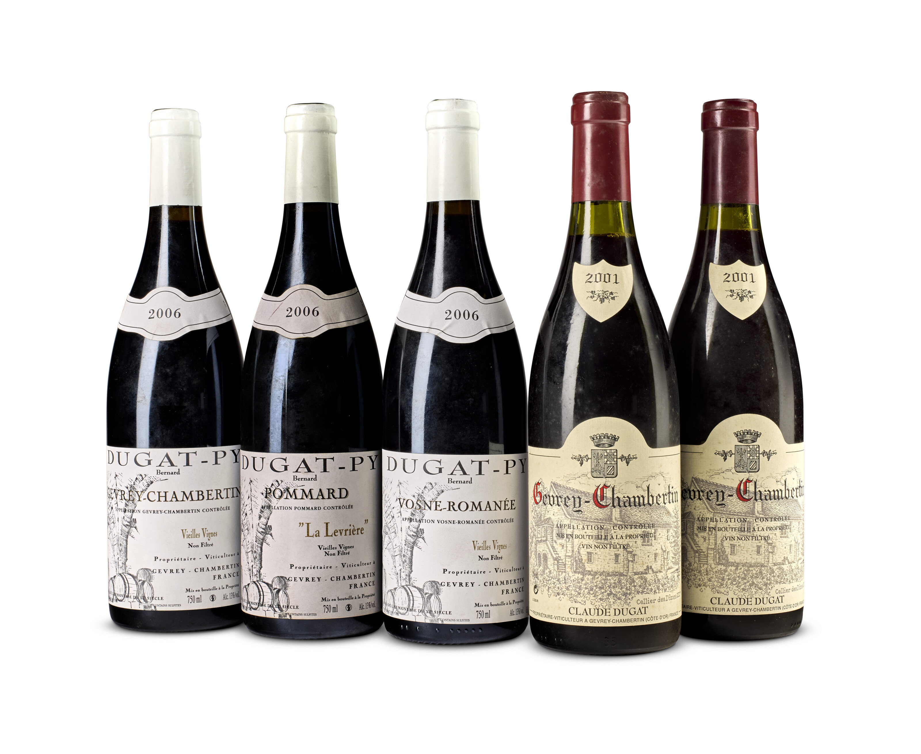 Mixed Dugat and Dugat-Py 2001-2006, Claude Dugat, Gevrey Chambertin ...