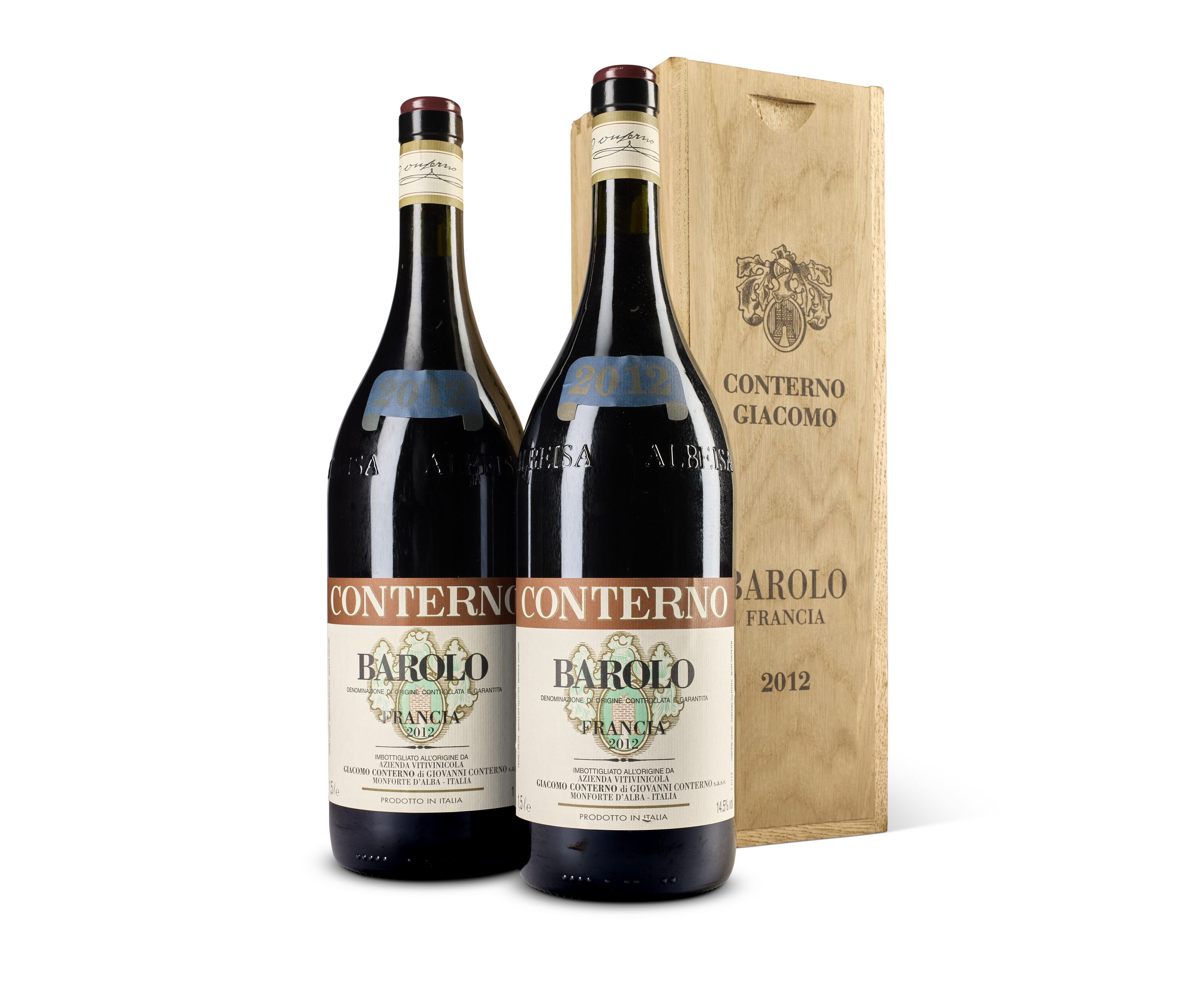 Giacomo Conterno, Barolo, Francia 2012, In individual original wooden ...