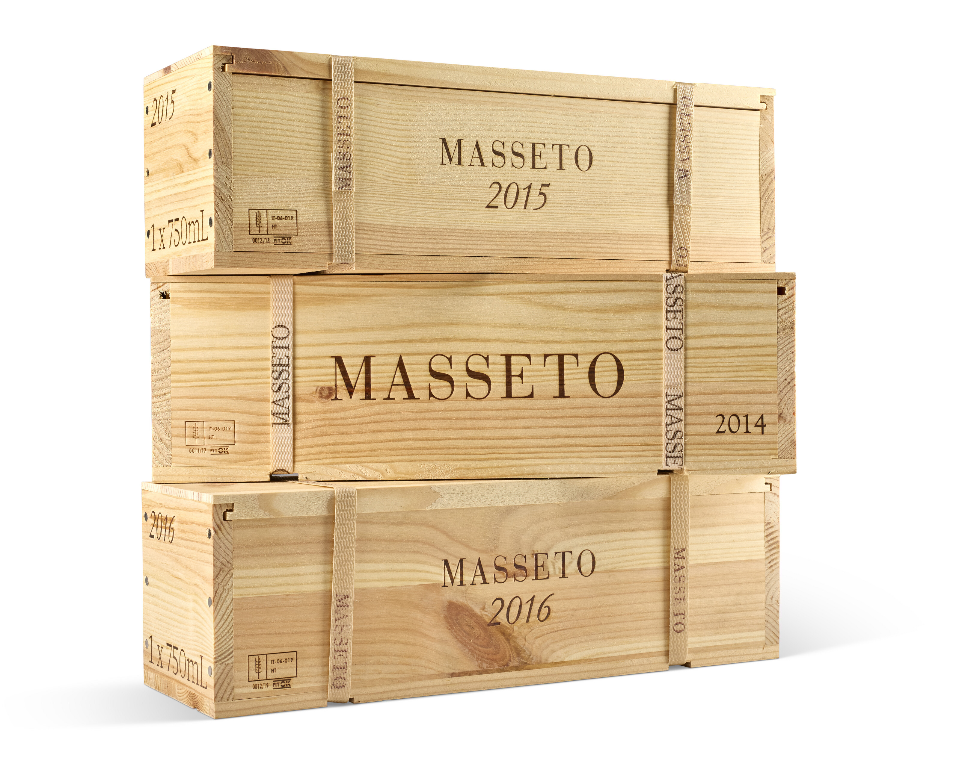 Mixed Masseto 2014-2016, Masseto, Toscana 2014In a banded original ...
