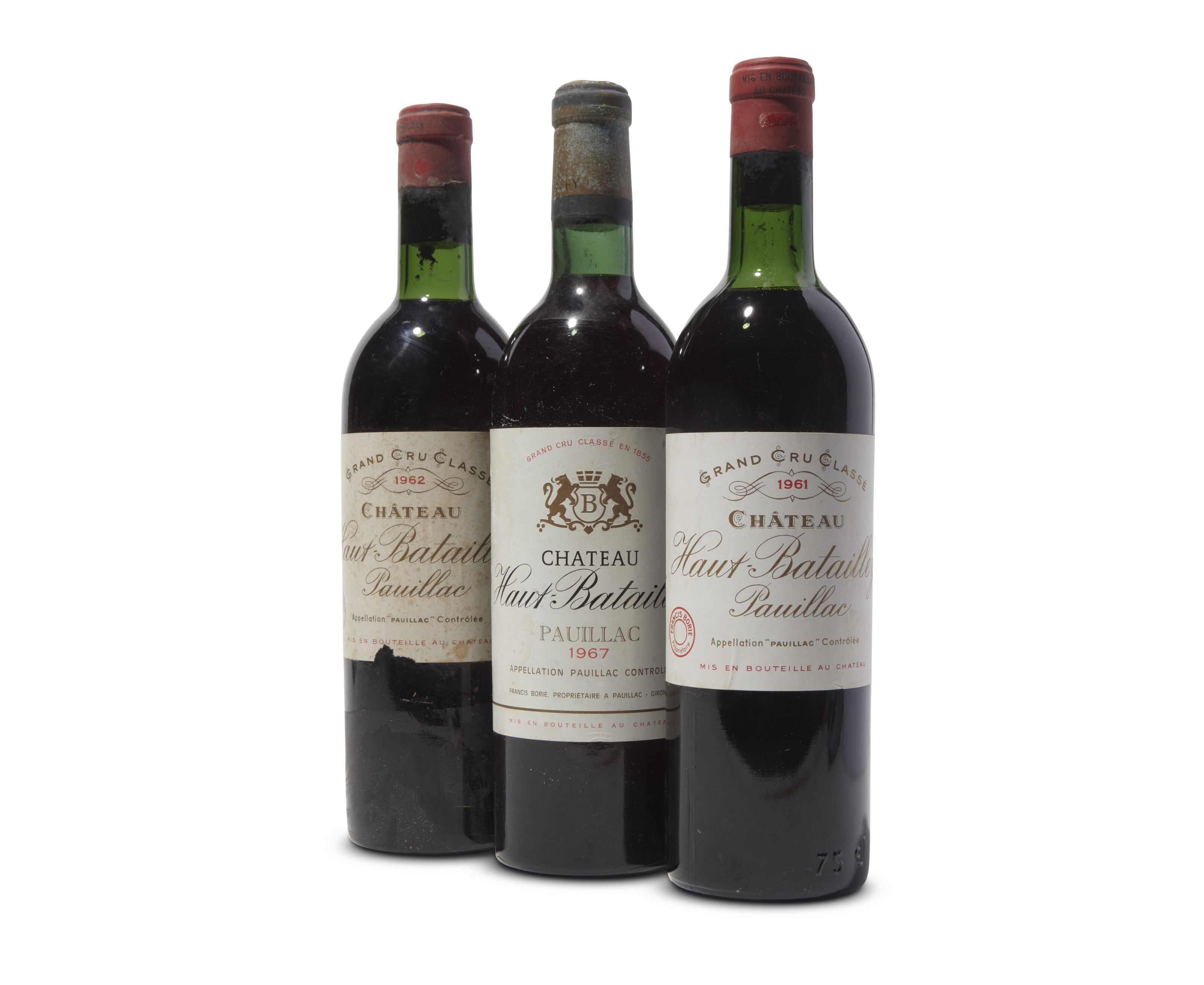 Mixed Haut-Batailley 1961-1967, Château Haut-Batailley 1961One slightly ...
