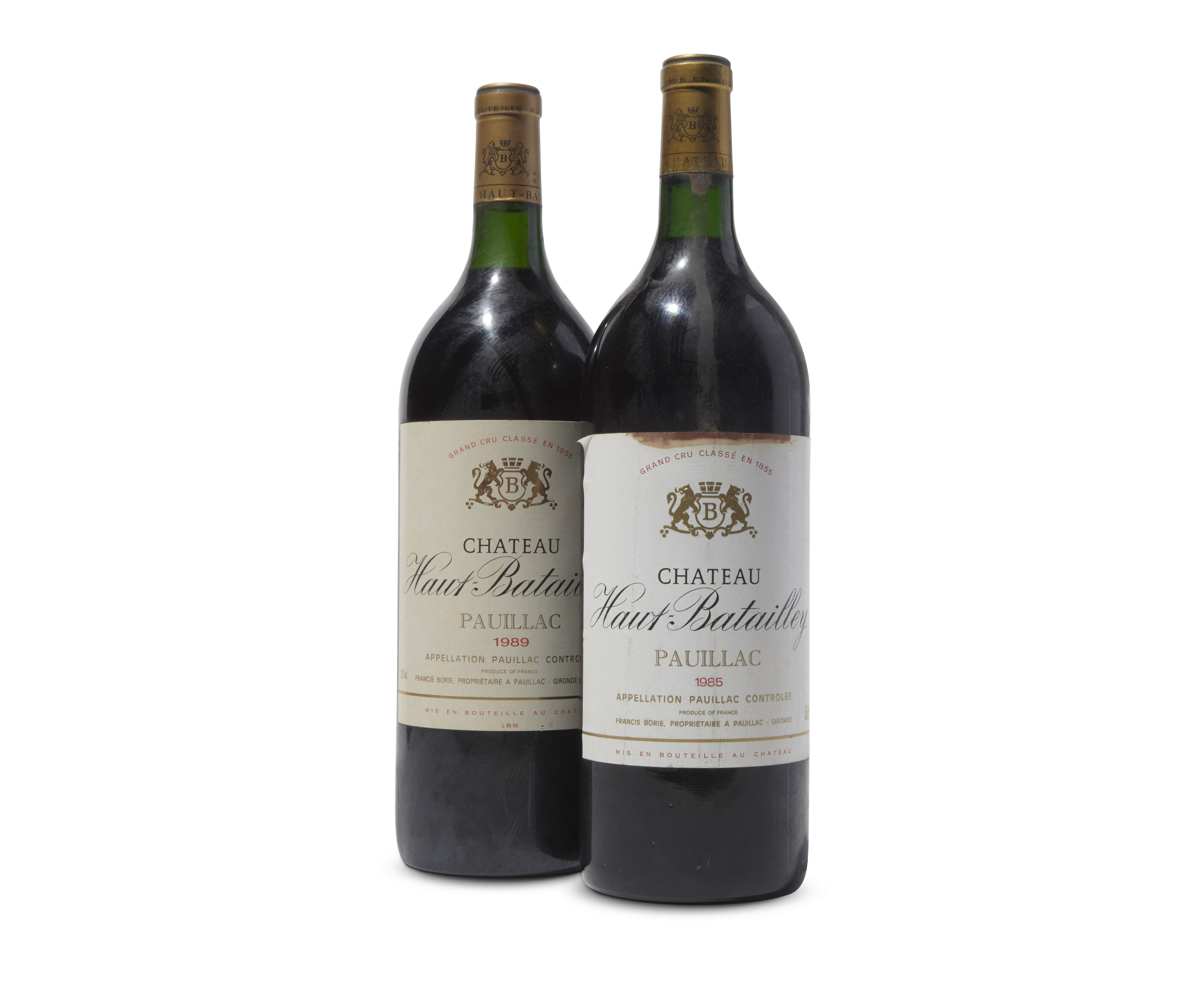Mixed Haut-Batailley 1985-1989, Château Haut-Batailley 1985Damaged ...