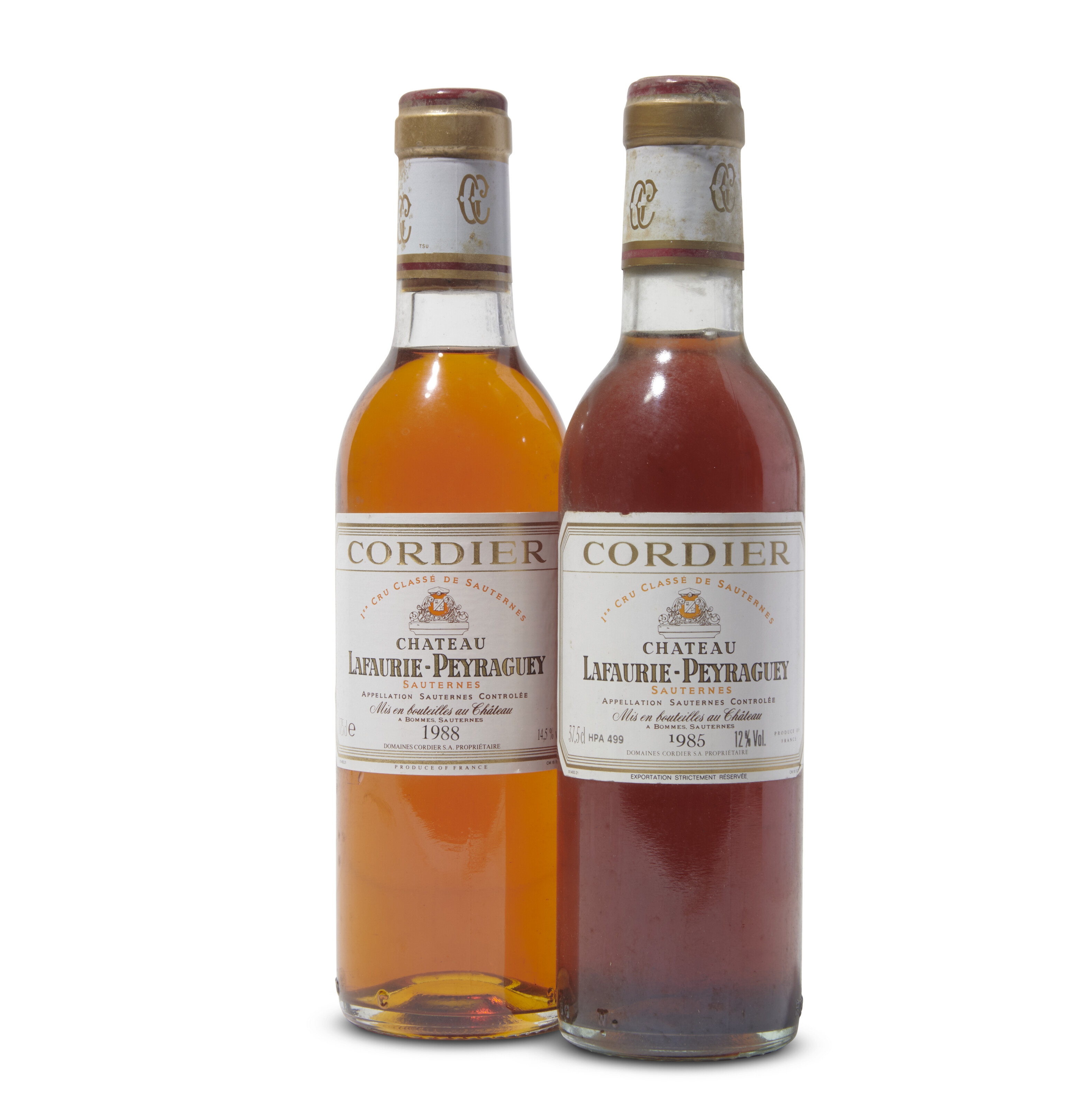 Mixed Halves of Lafaurie-Peyraguey 1985-1988, Château Lafaurie ...