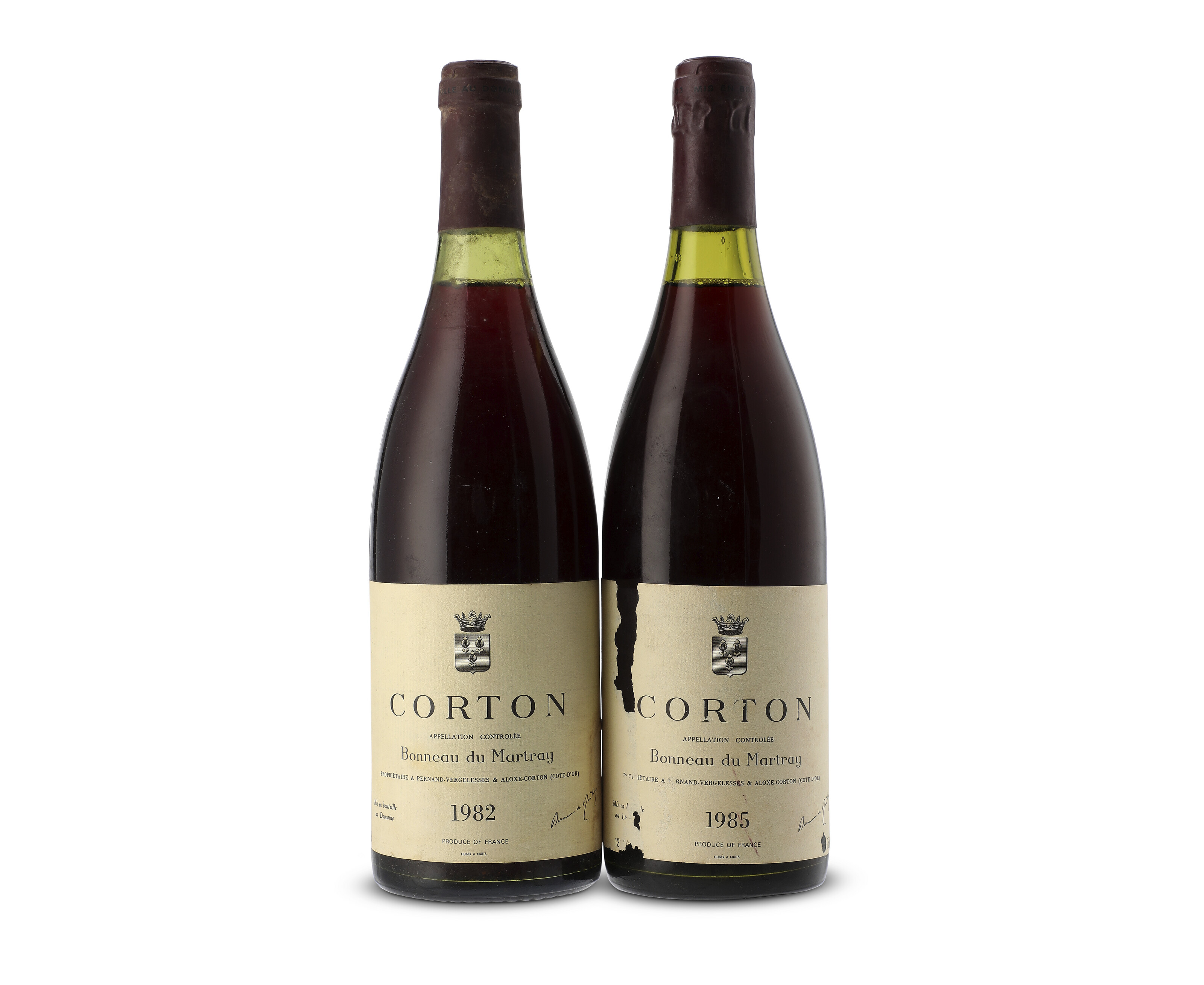 Mixed Bonneau du Martray Corton, Grand Cru 1982-1985, Domaine Bonneau ...