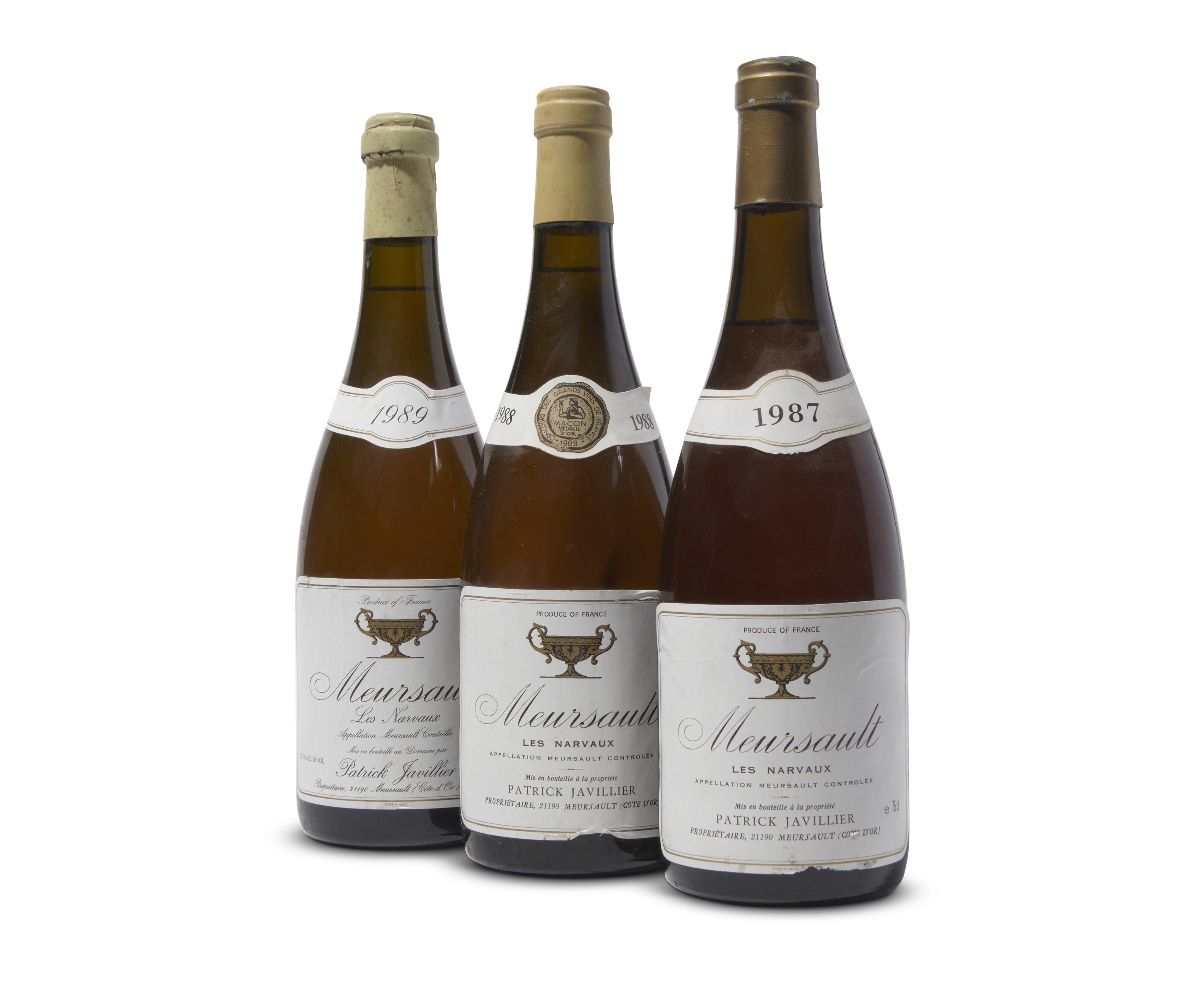 Mixed Javillier Meursault Narvaux 1987-1989, Patrick Javillier ...