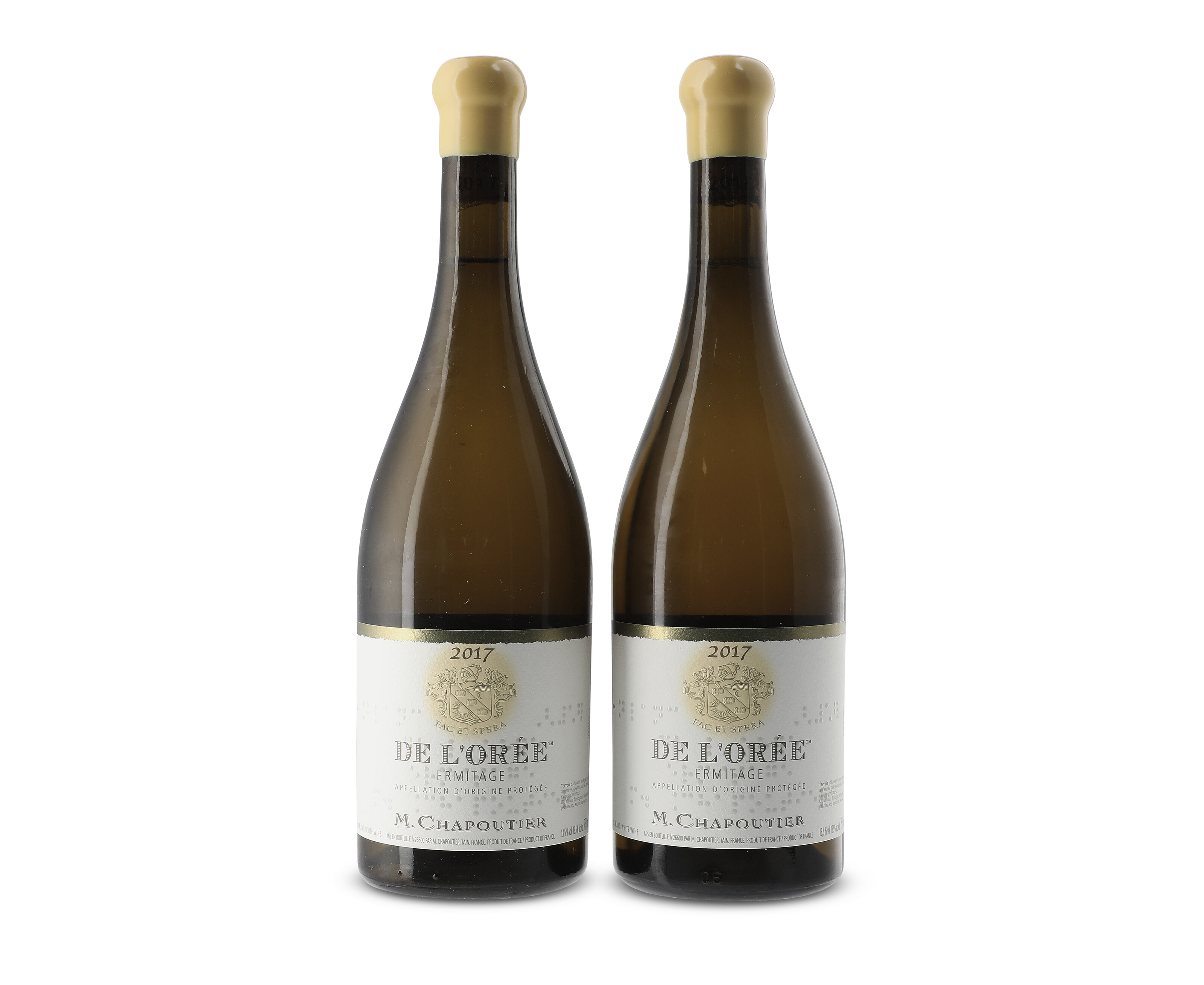 M. Chapoutier, Ermitage, De l'Oree 2017, U. 1cm or better, Excellent ...