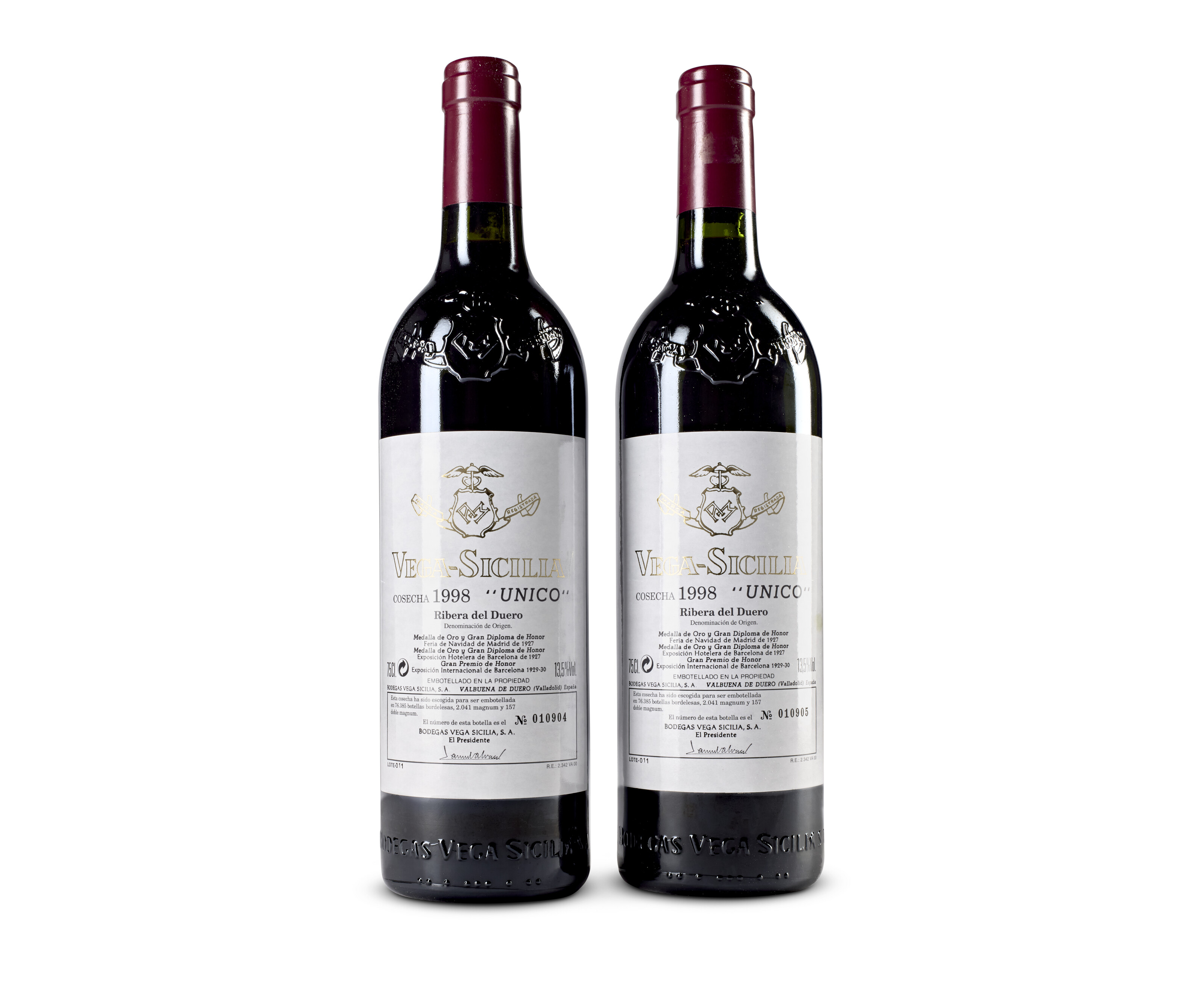 Vega Sicilia, Unico, Ribera del Duero 1998, In original wooden case ...