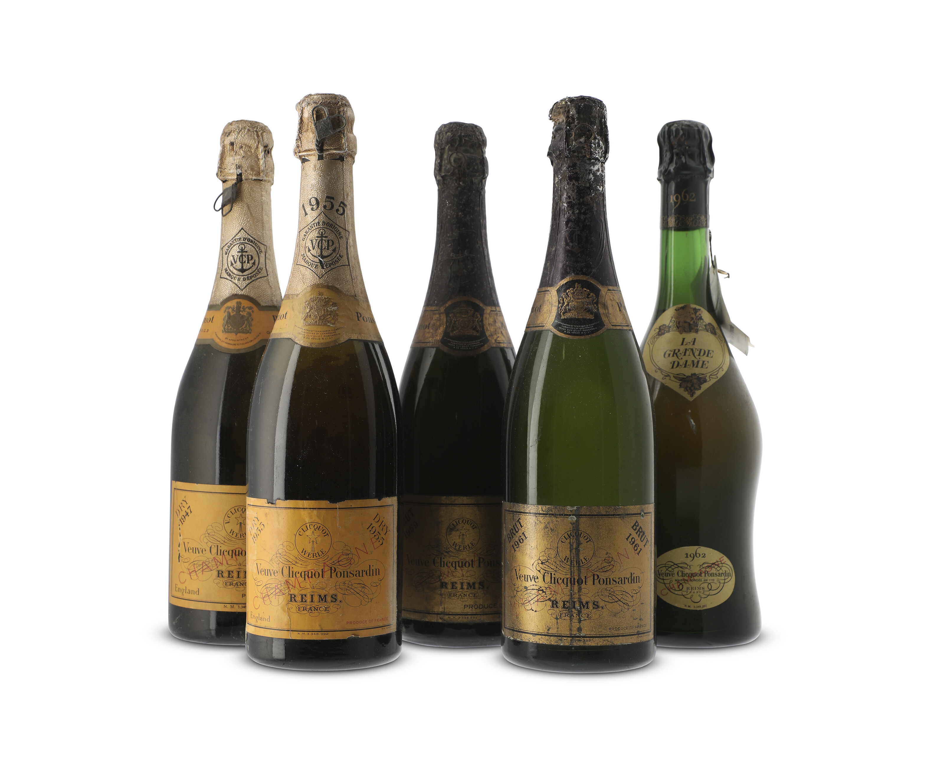 Mixed Lot | Veuve Clicquot | 1947 - 1962, Veuve Clicquot, Brut Vintage ...
