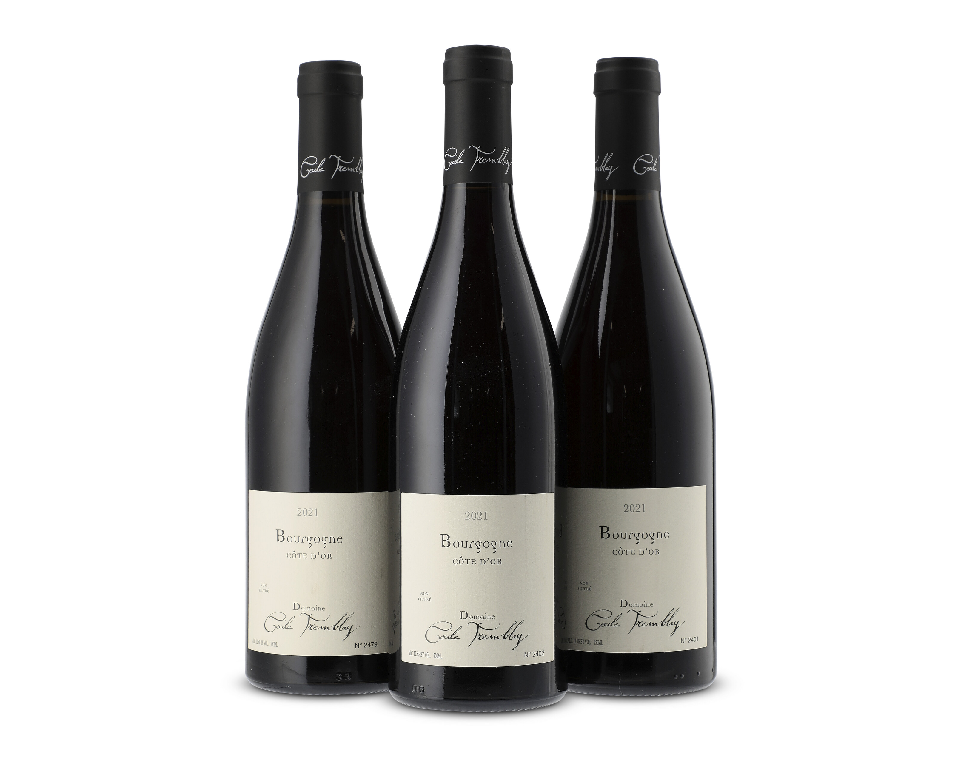 Domaine Cécile Tremblay, Bourgogne, Rouge 2021, Slightly bin-soiled ...