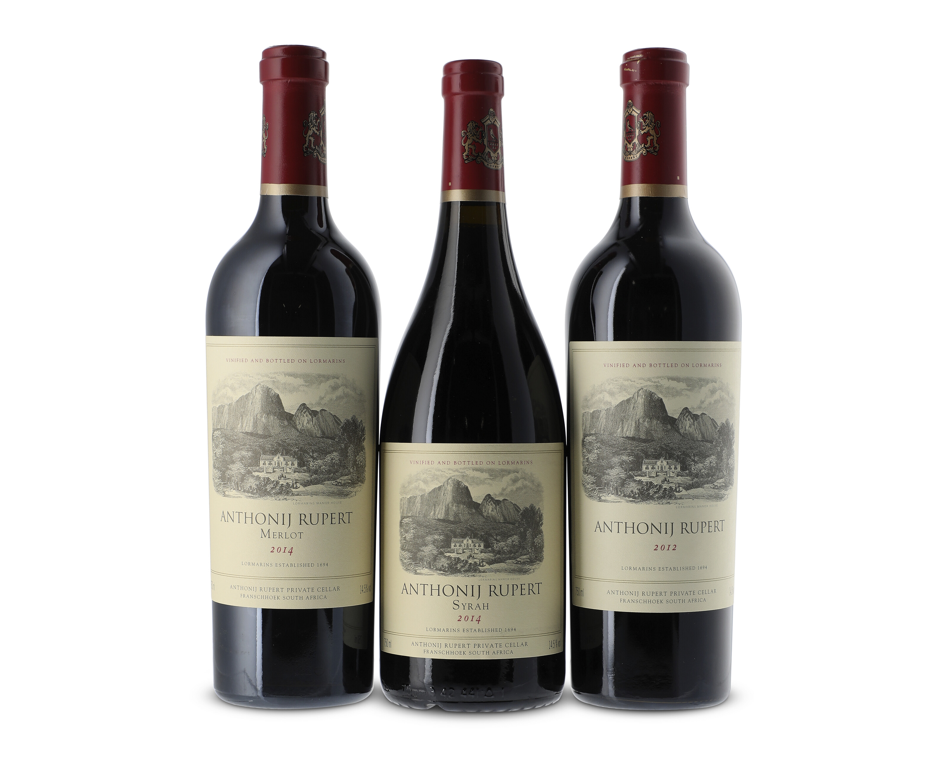 Mixed Lot | Anthonij Rupert | 2012 - 2014, Anthonij Rupert, Red Blend ...