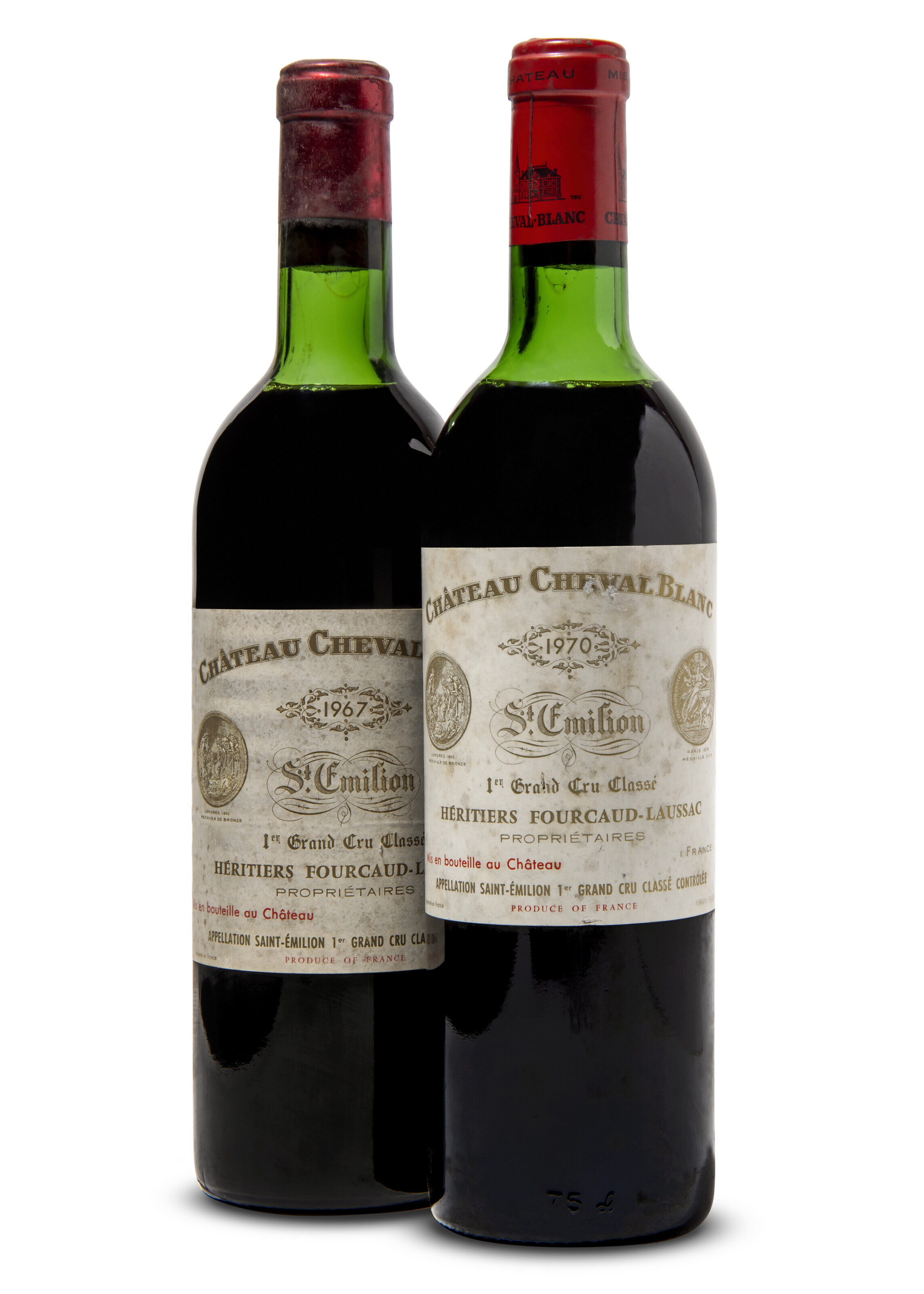 Mixed Château Cheval-Blanc 1967-1970, Château Cheval-Blanc 1967Bin ...