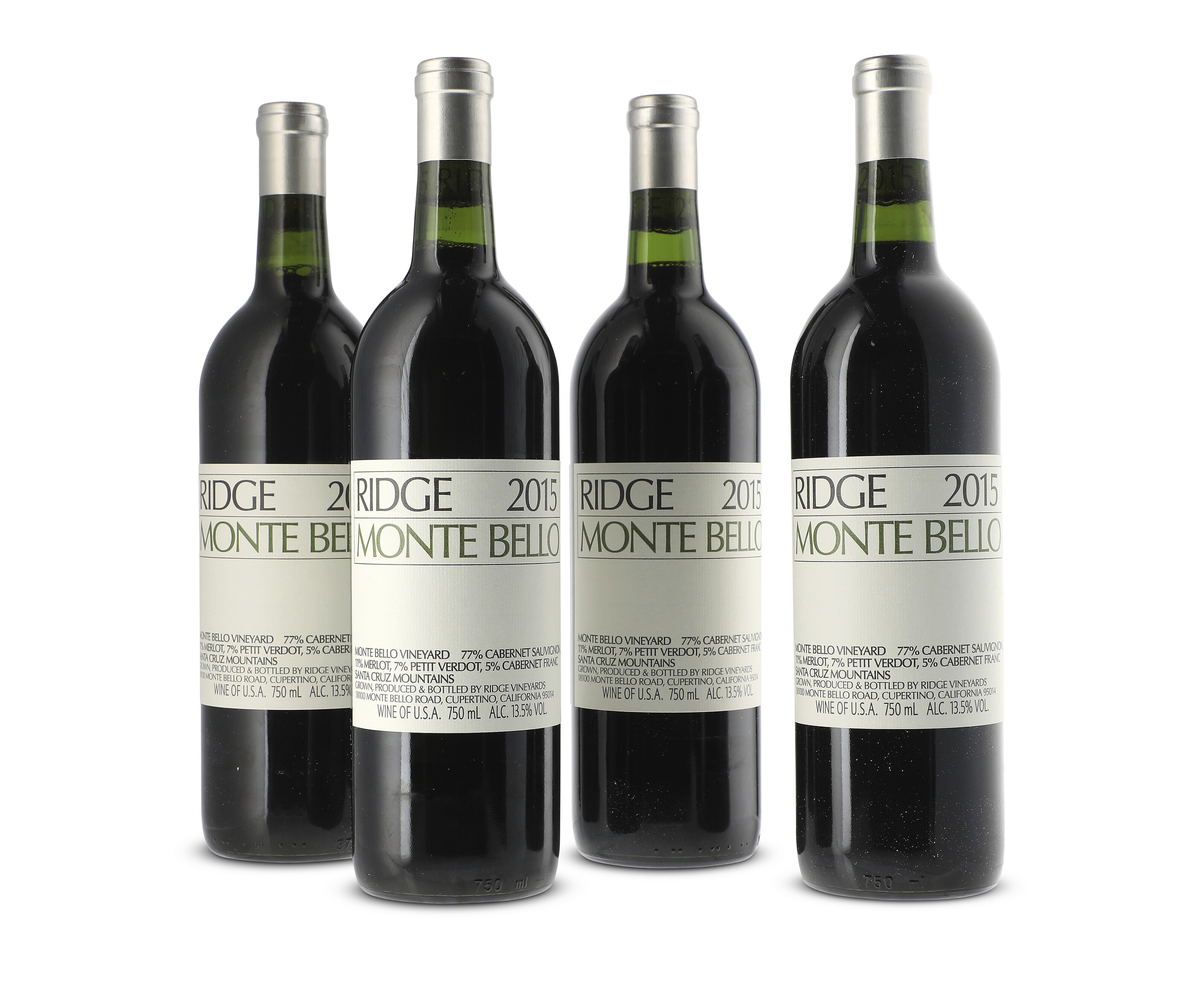 Ridge Vineyards, Monte Bello, Santa Cruz Mountains, California 2015 ...