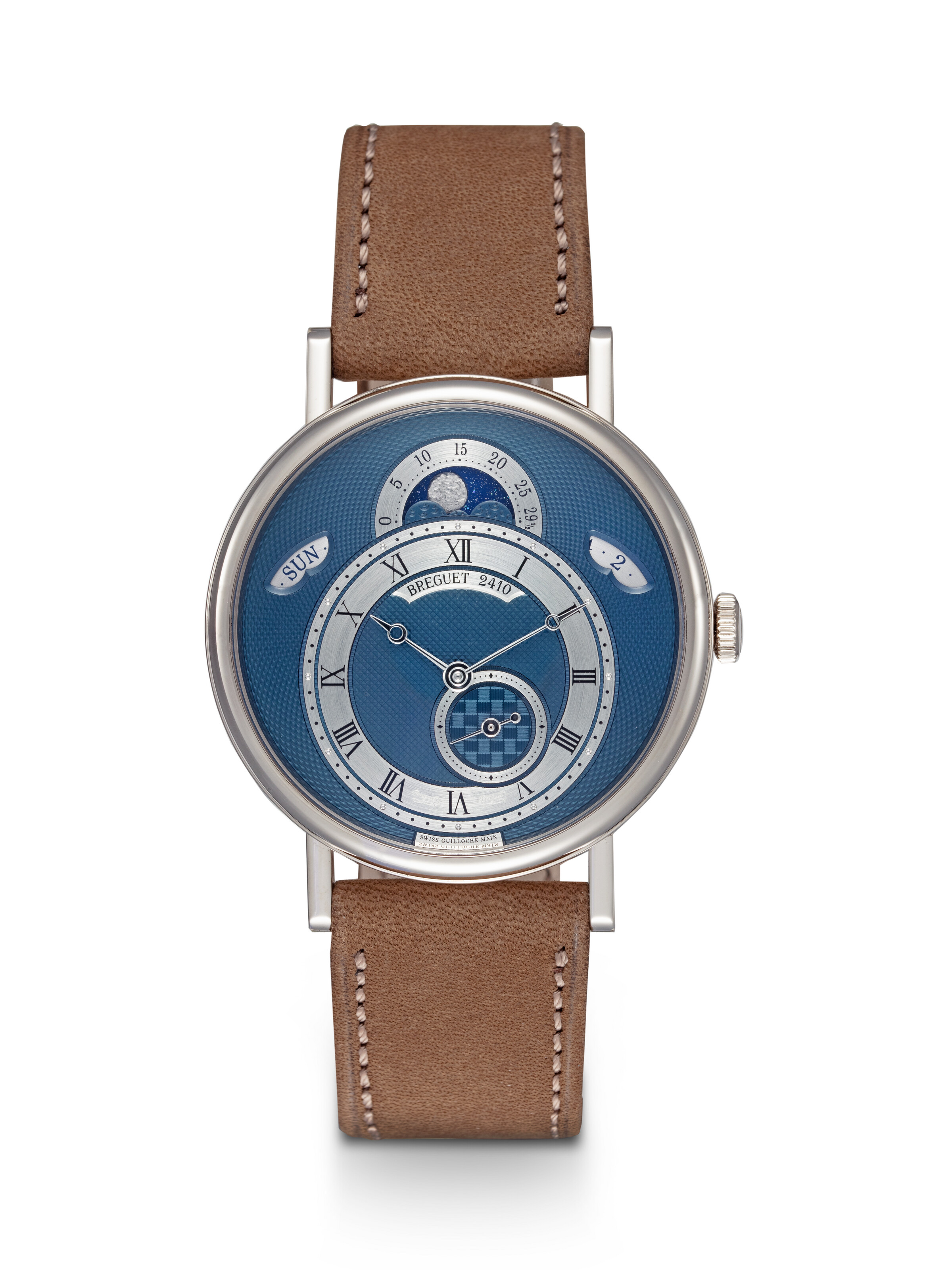 BREGUET, CLASSIQUE REF.7337, A FINE 18K WHITE GOLD WRISTWATCH WITH DAY ...