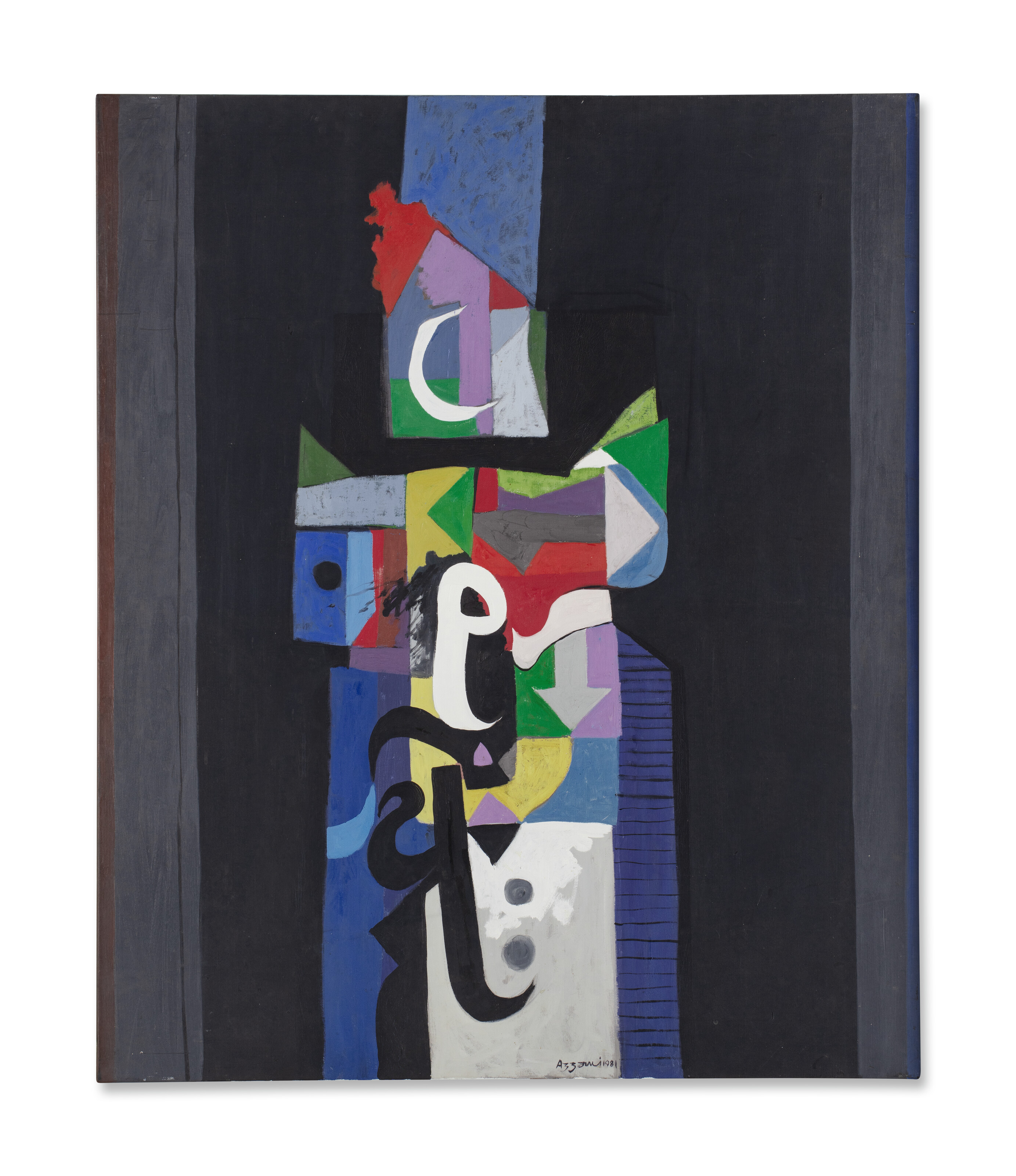 DIA AL-AZZAWI (B. 1939, BAGHDAD), Shahid Maktoub Bil-Azraq (Destined ...