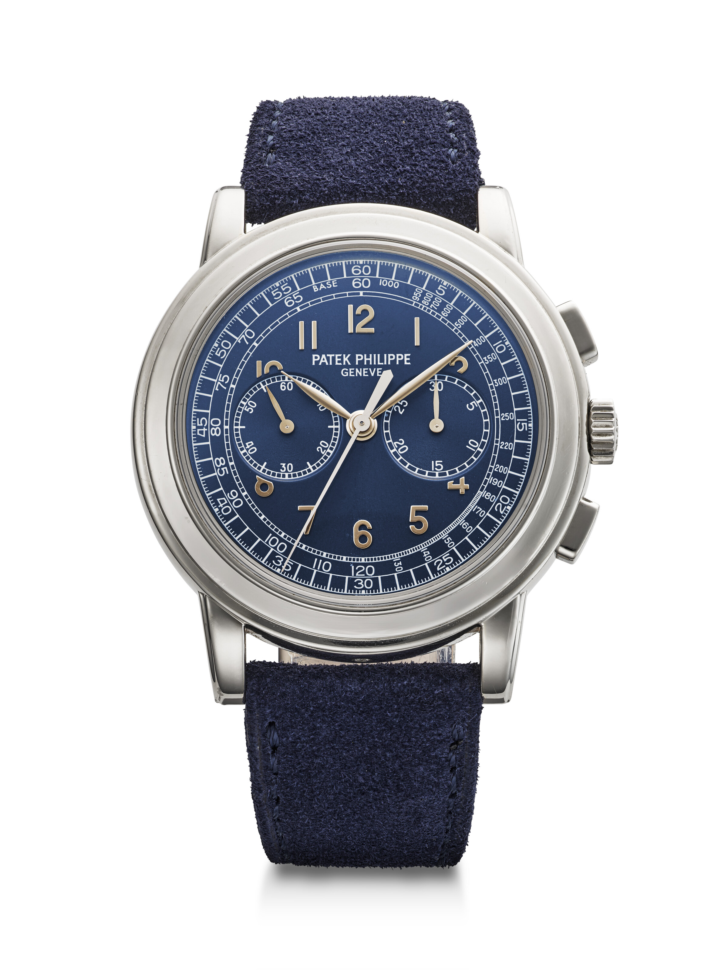 PATEK PHILIPPE, PLATINUM CHRONOGRAPH WRISTWATCH, REF. 5070P, MOVEMENT NO. 3'715'403, CASE NO. 4 ...